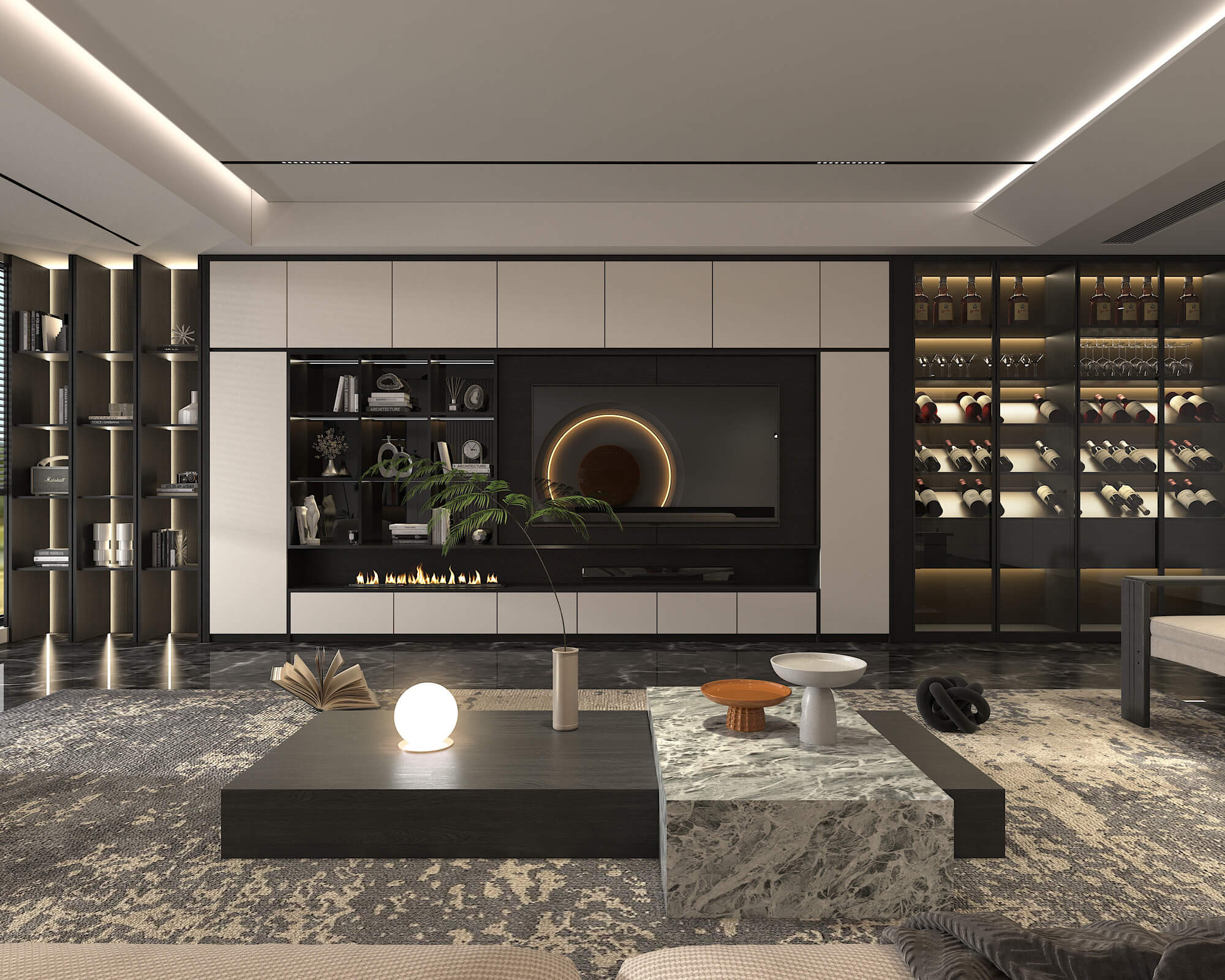 Modern Living Room Scene 5 - 3D Model by nhattuankts