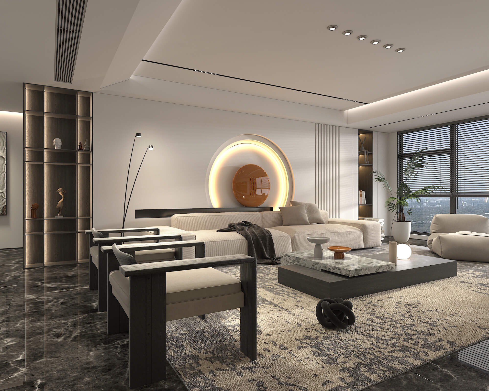 Modern Living Room Scene 5 - 3D Model by nhattuankts