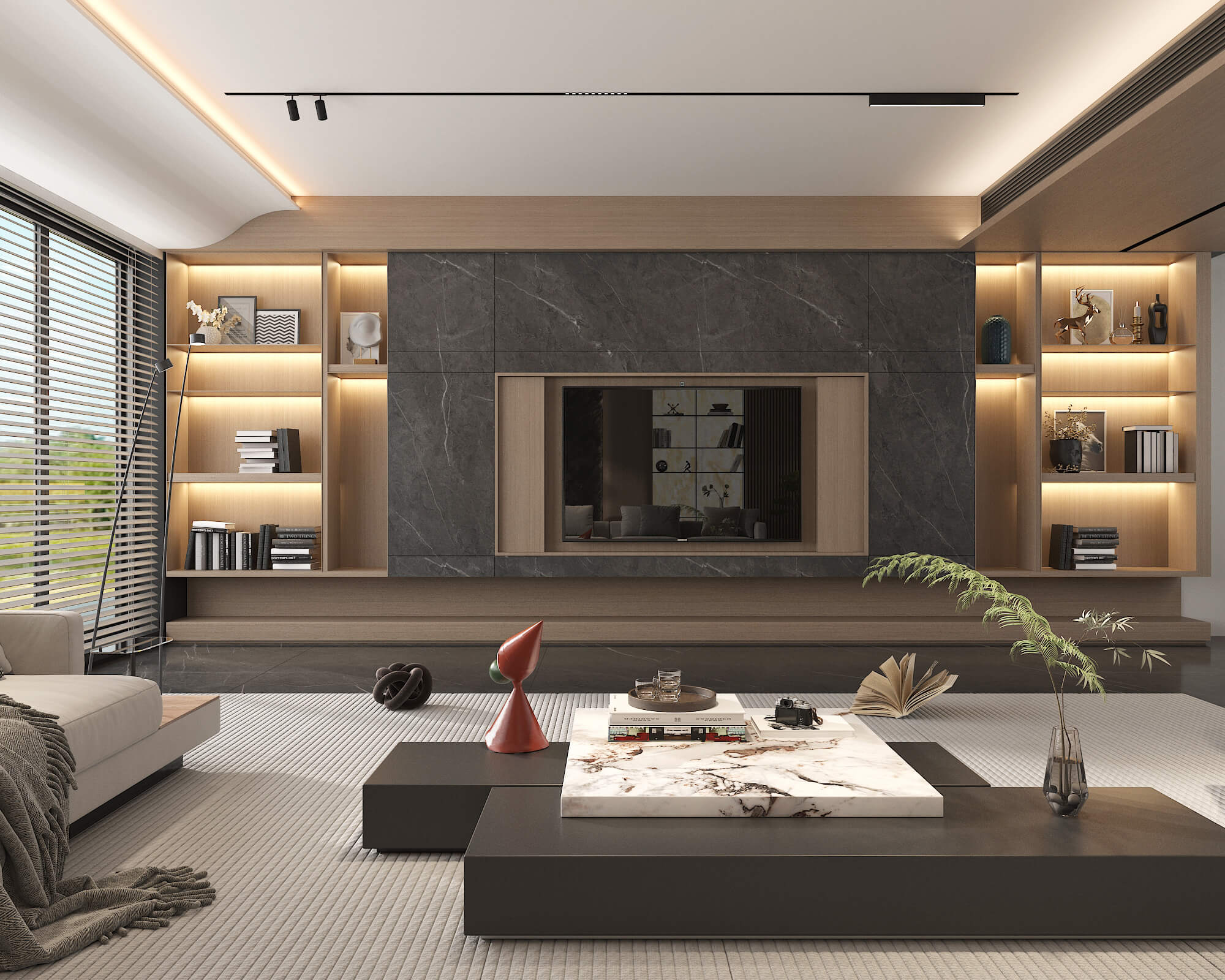 Modern Living Room Scene 8 - 3D Model by nhattuankts