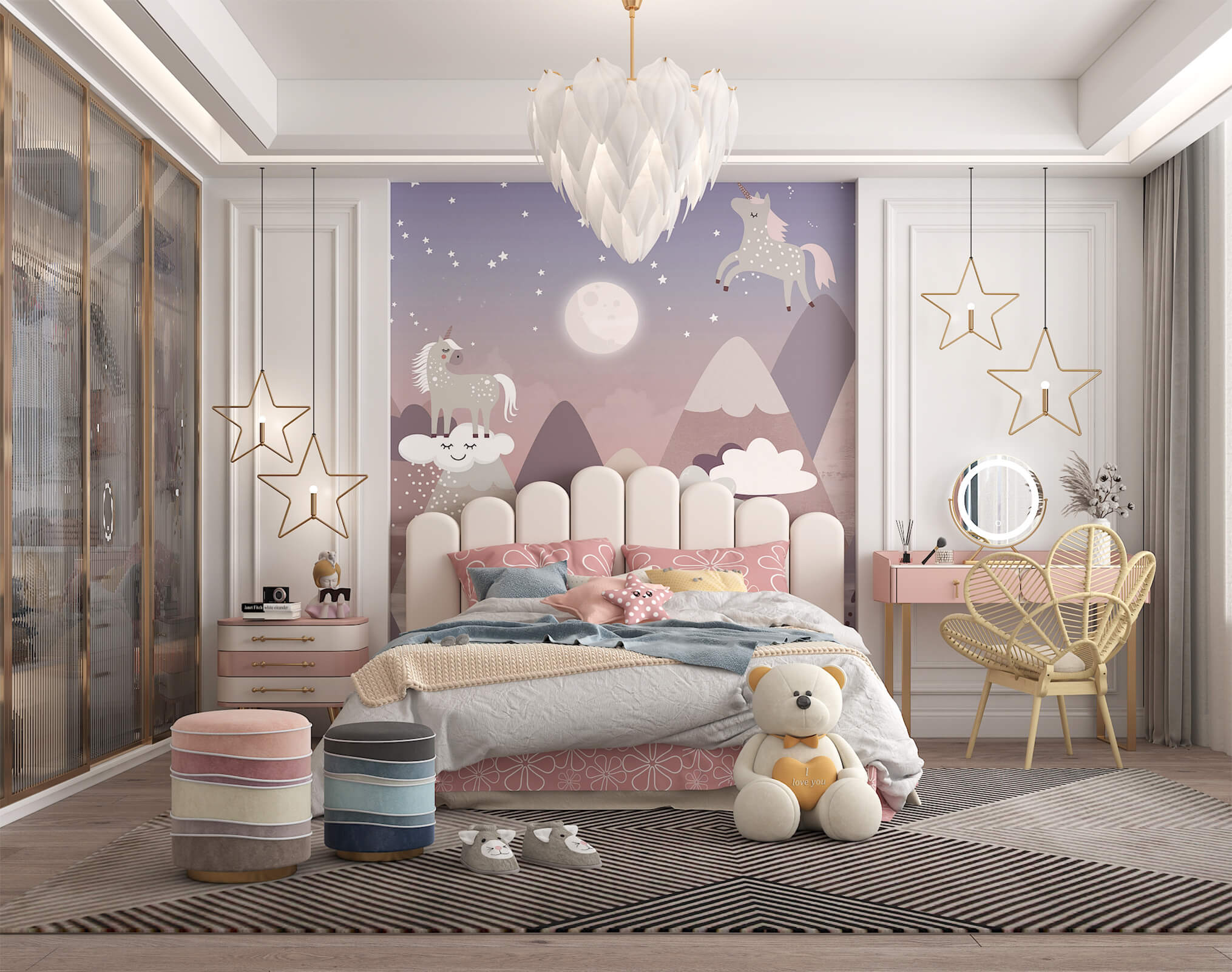 Modern Style Children Bedroom - 3D Model by nhattuankts