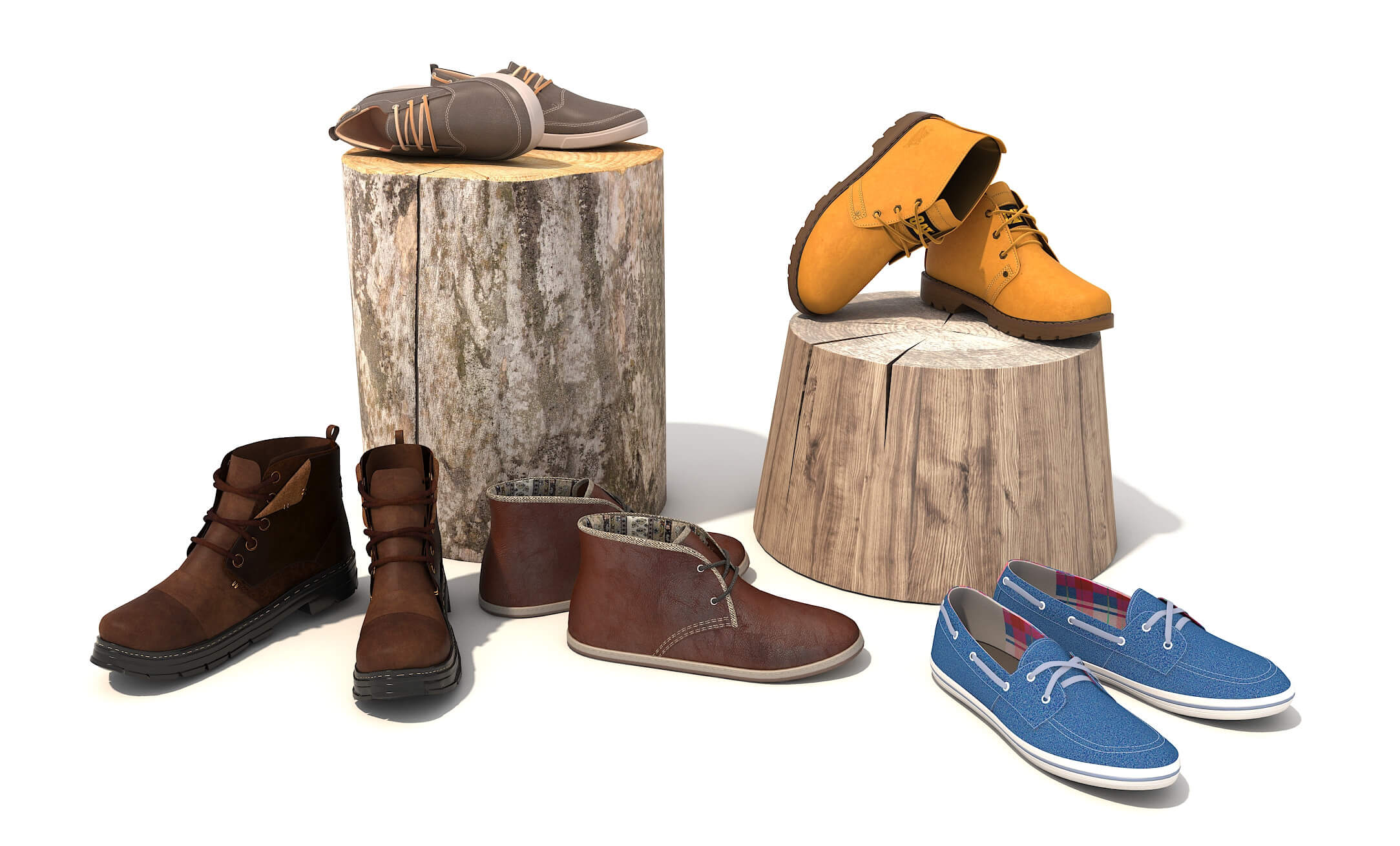 Shoes Collection Set 2 - 3D Model by nhattuankts