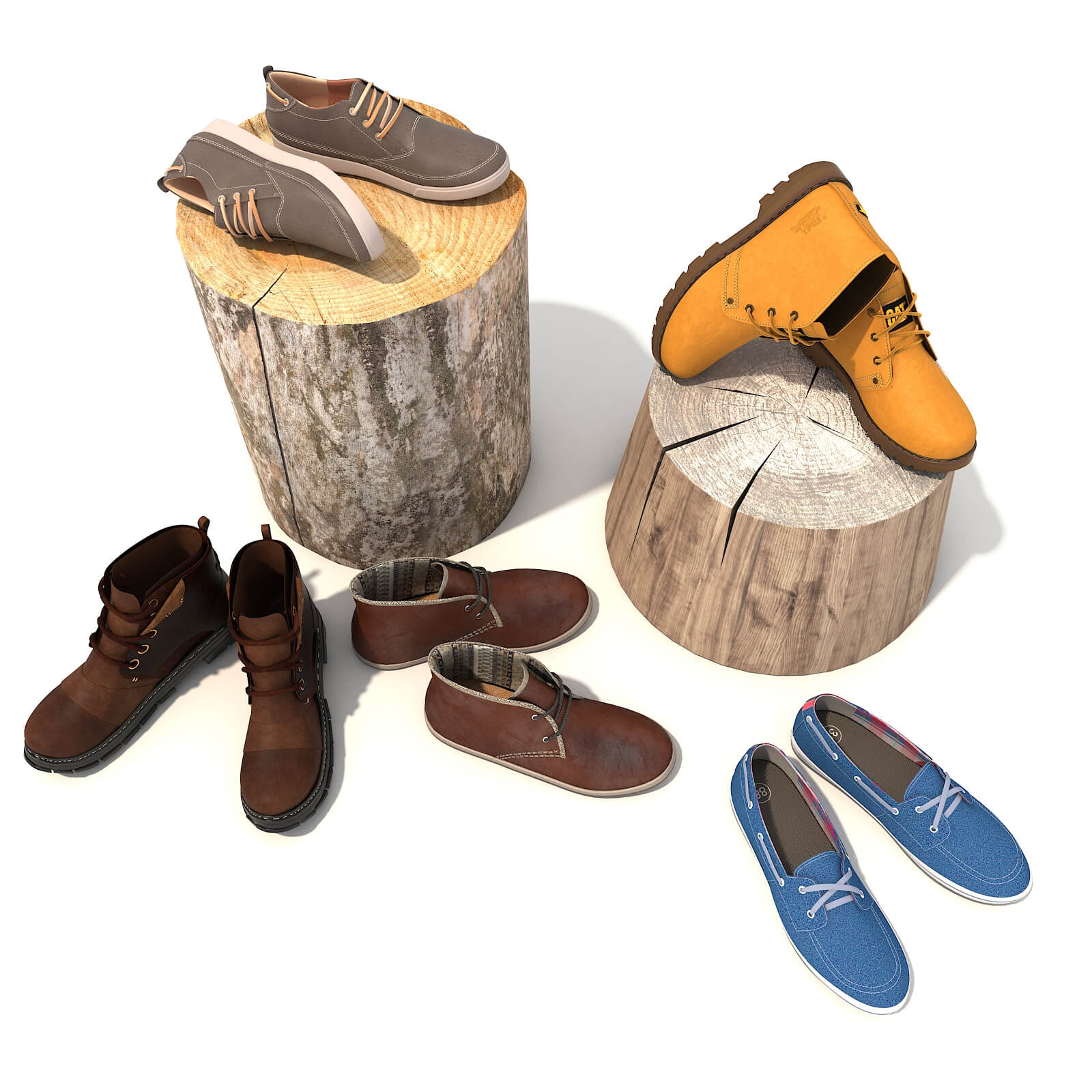 Shoes Collection Set 2 - 3D Model by nhattuankts