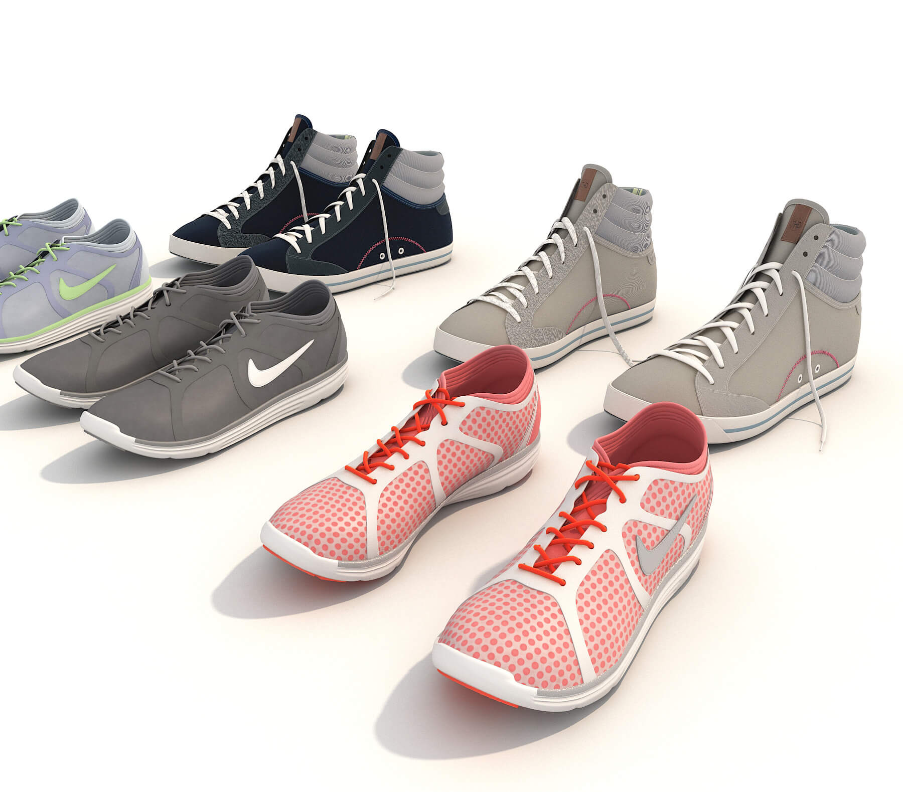 Shoes Collection Set 4 - 3D Model by nhattuankts