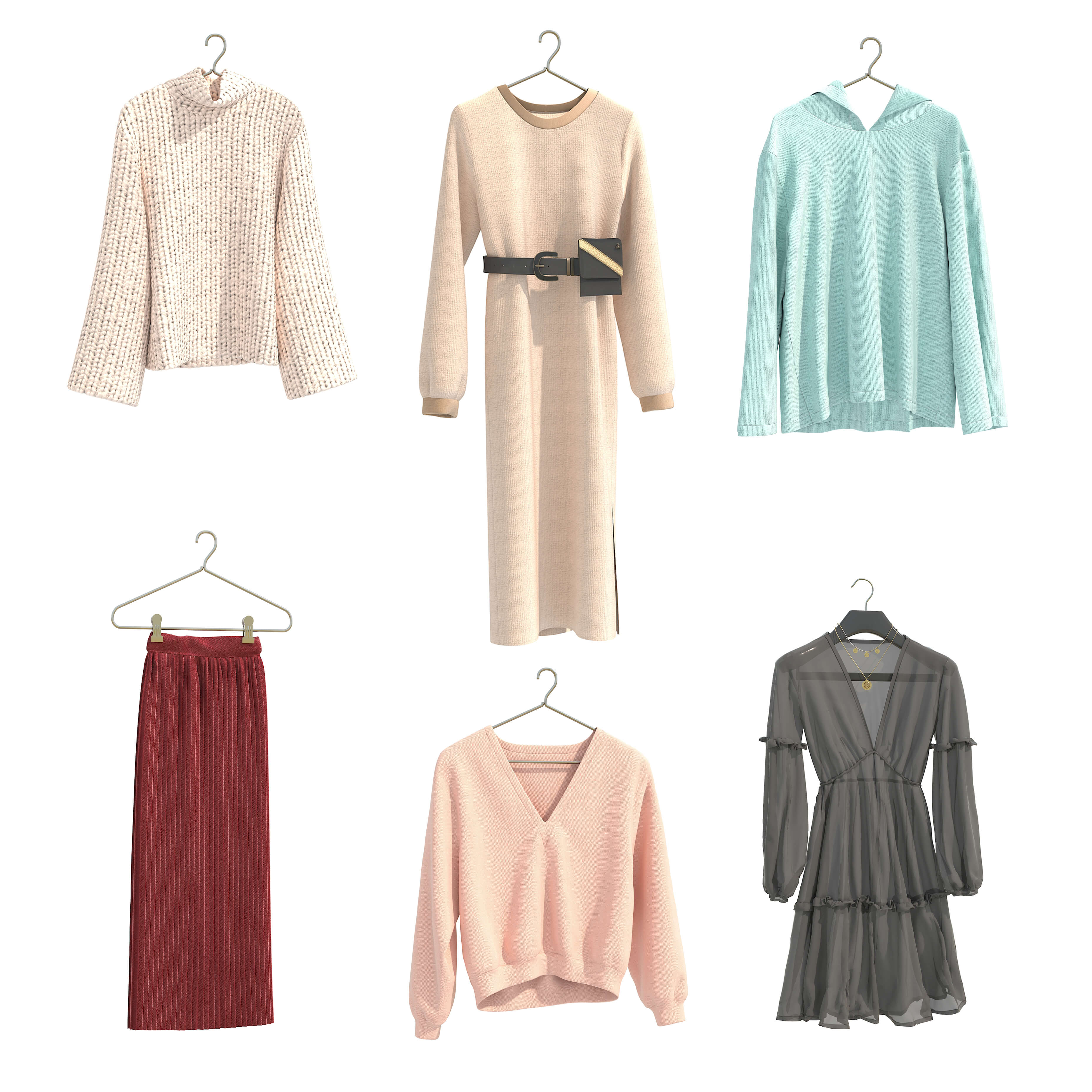 Women Clothing Collection 18 - 3D Model by nhattuankts