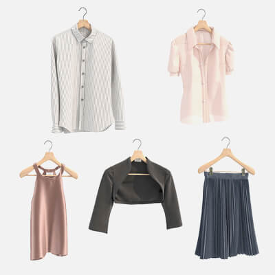 Women Clothing Collection 21 - 3D Model by nhattuankts