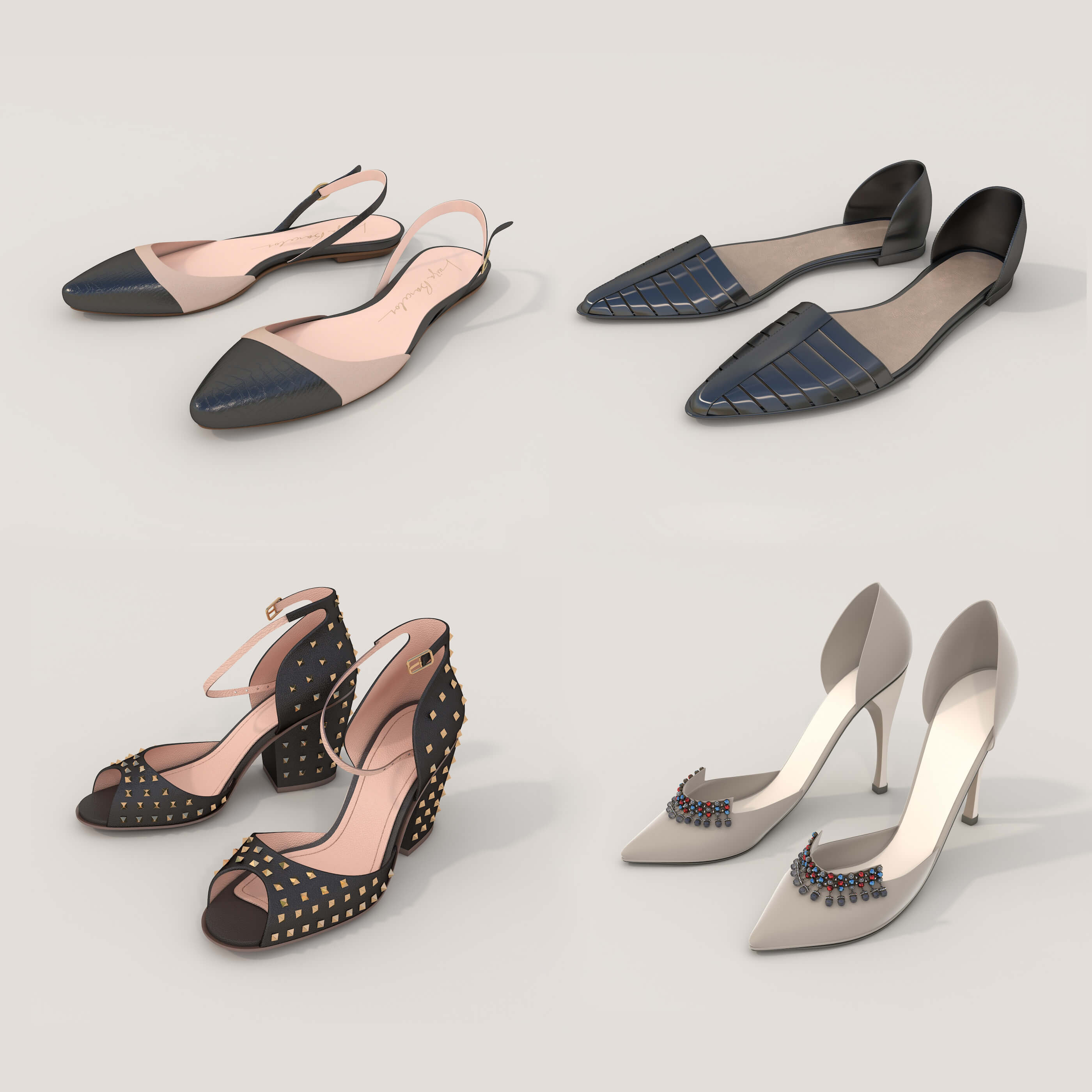 Women Shoes Collection 10 - 3D Model by nhattuankts