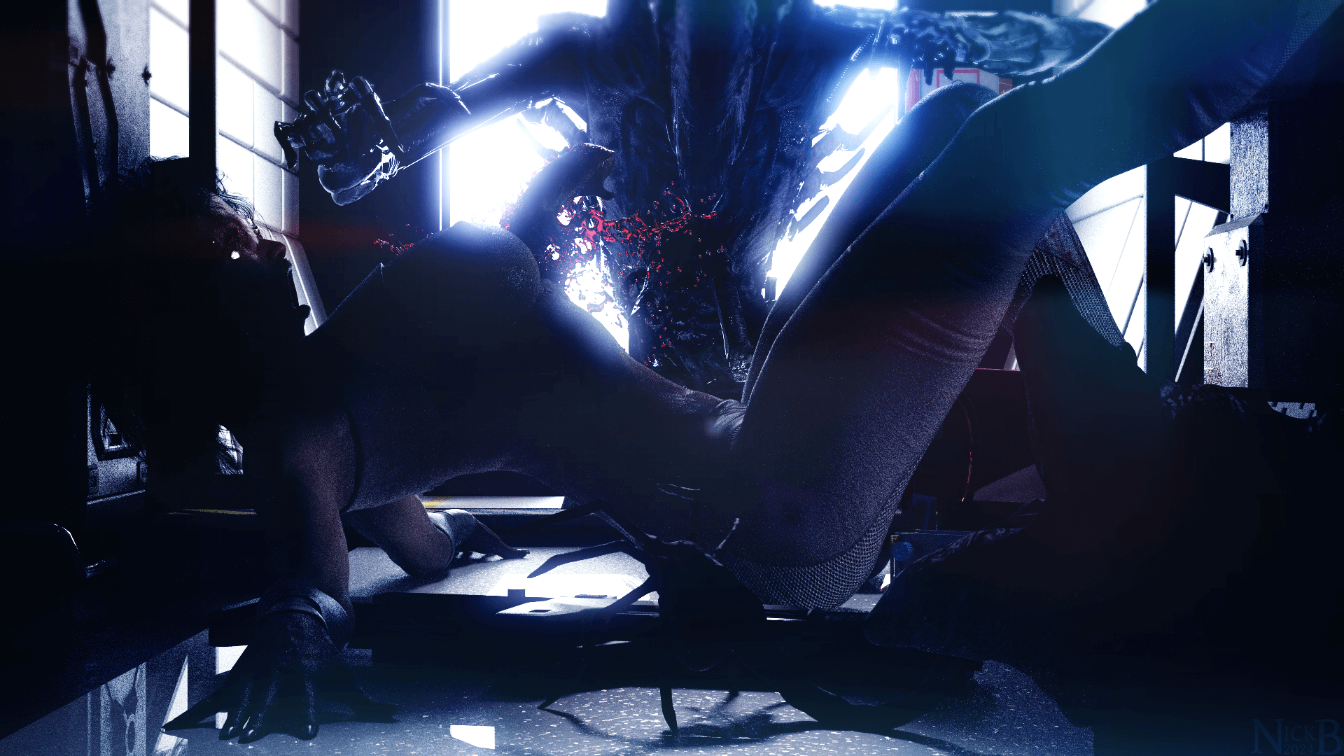 Alien Get together [Contains Horror and Blood] 3D Render