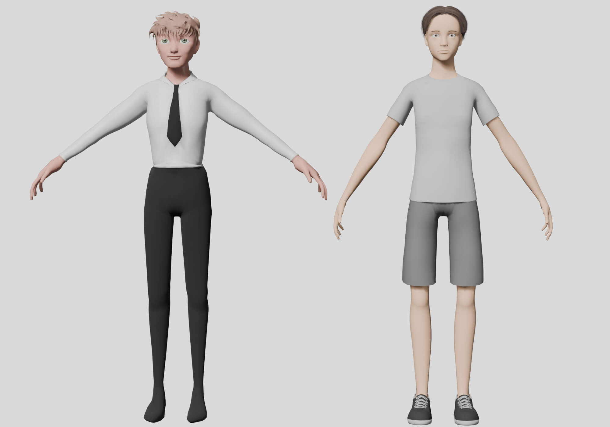 10 Boys and Men Collection - 3D Model by nickianimations