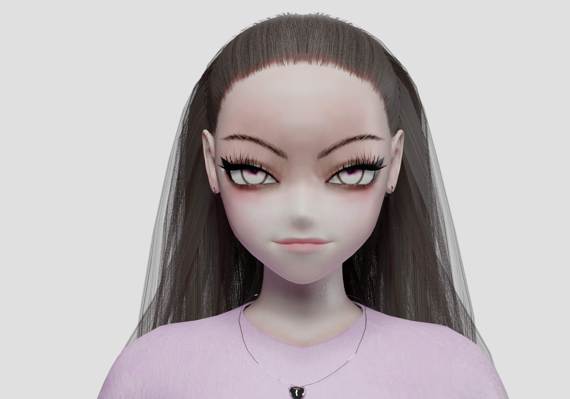 Anime Basic Girl V30635 - 3D Model by nickianimations