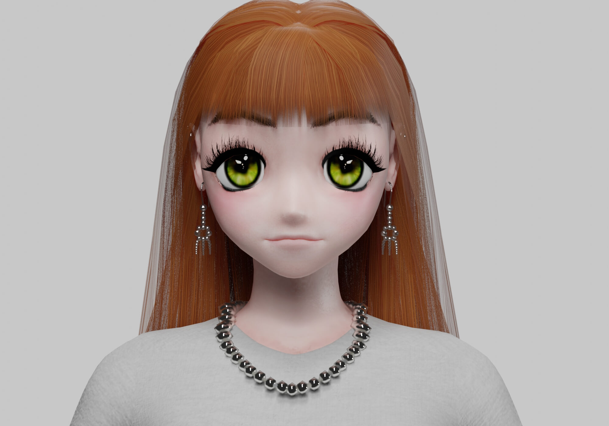 Anime Basic Girl V33855 - 3D Model by nickianimations