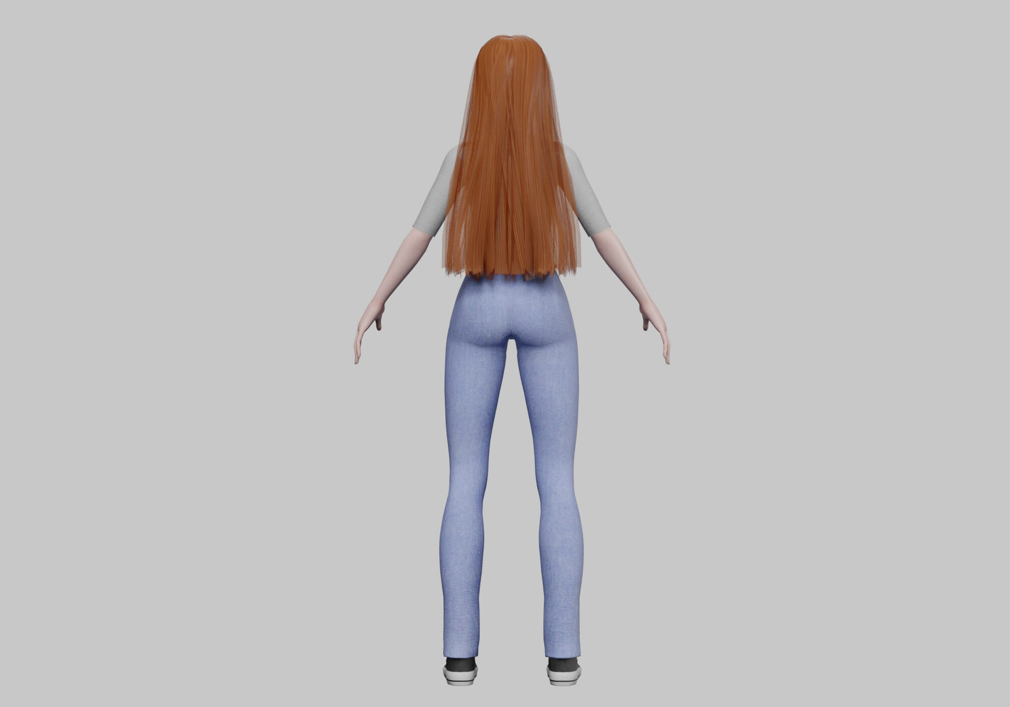 Anime Basic Girl V33855 - 3D Model by nickianimations
