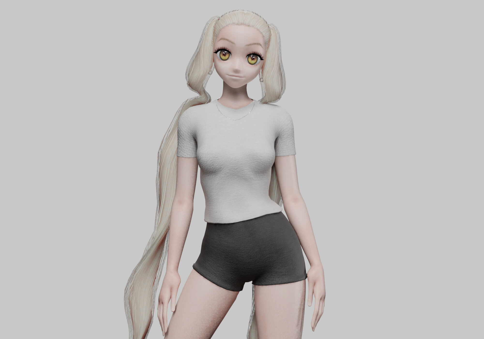 Anime Young Girl V26677 3d Model By Nickianimations