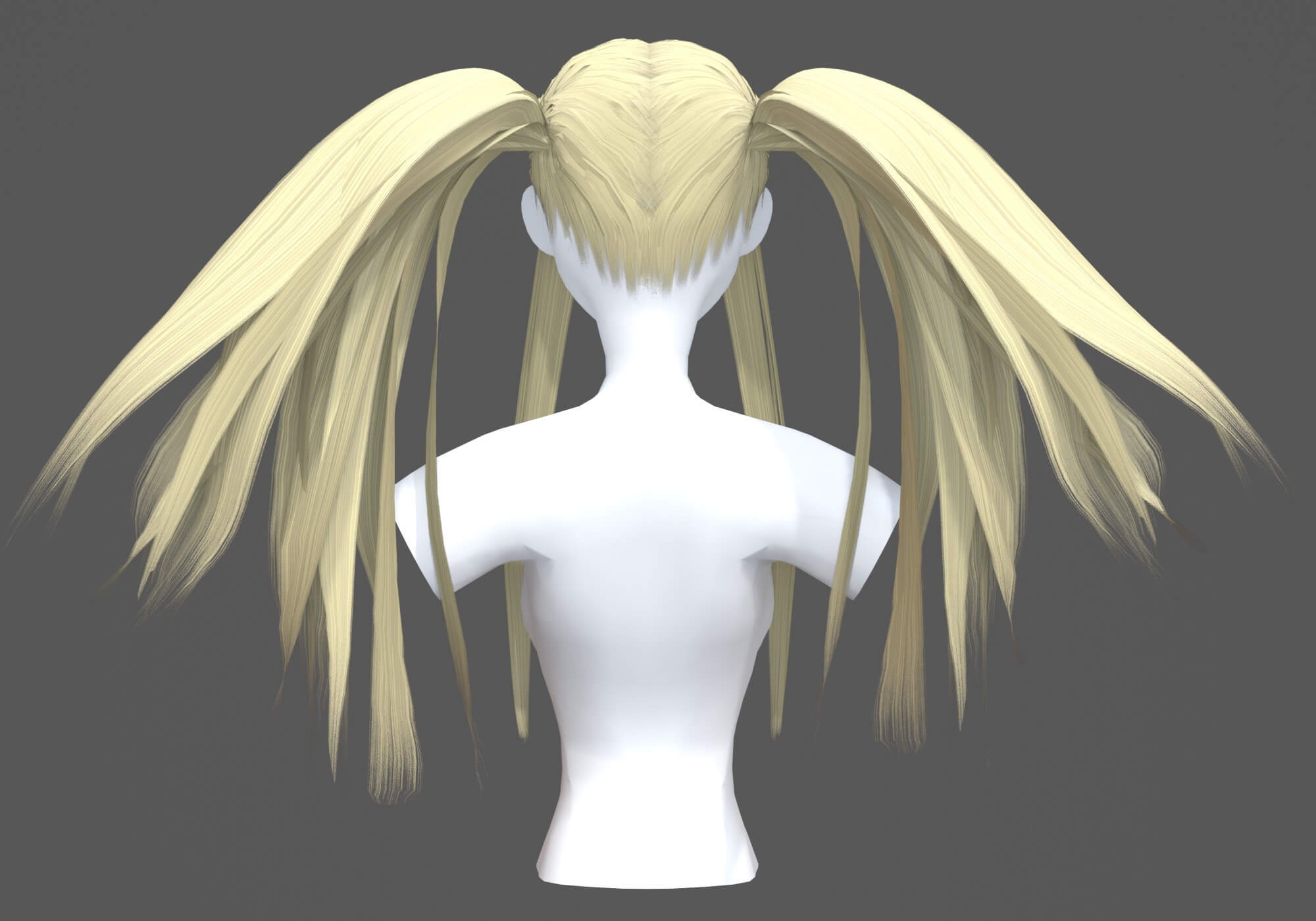 Bangs Anime Hairstyle - 3D Model by nickianimations