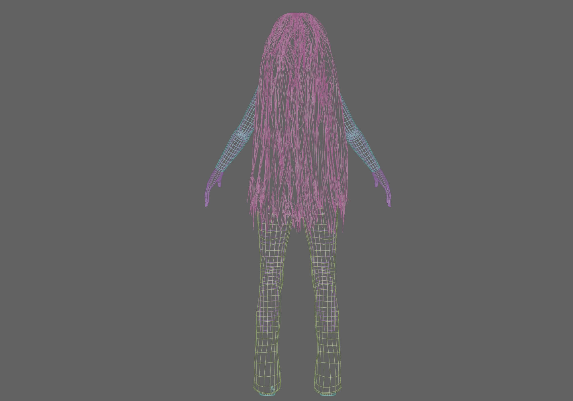Basic Anime Girl V32120 - 3D Model by nickianimations