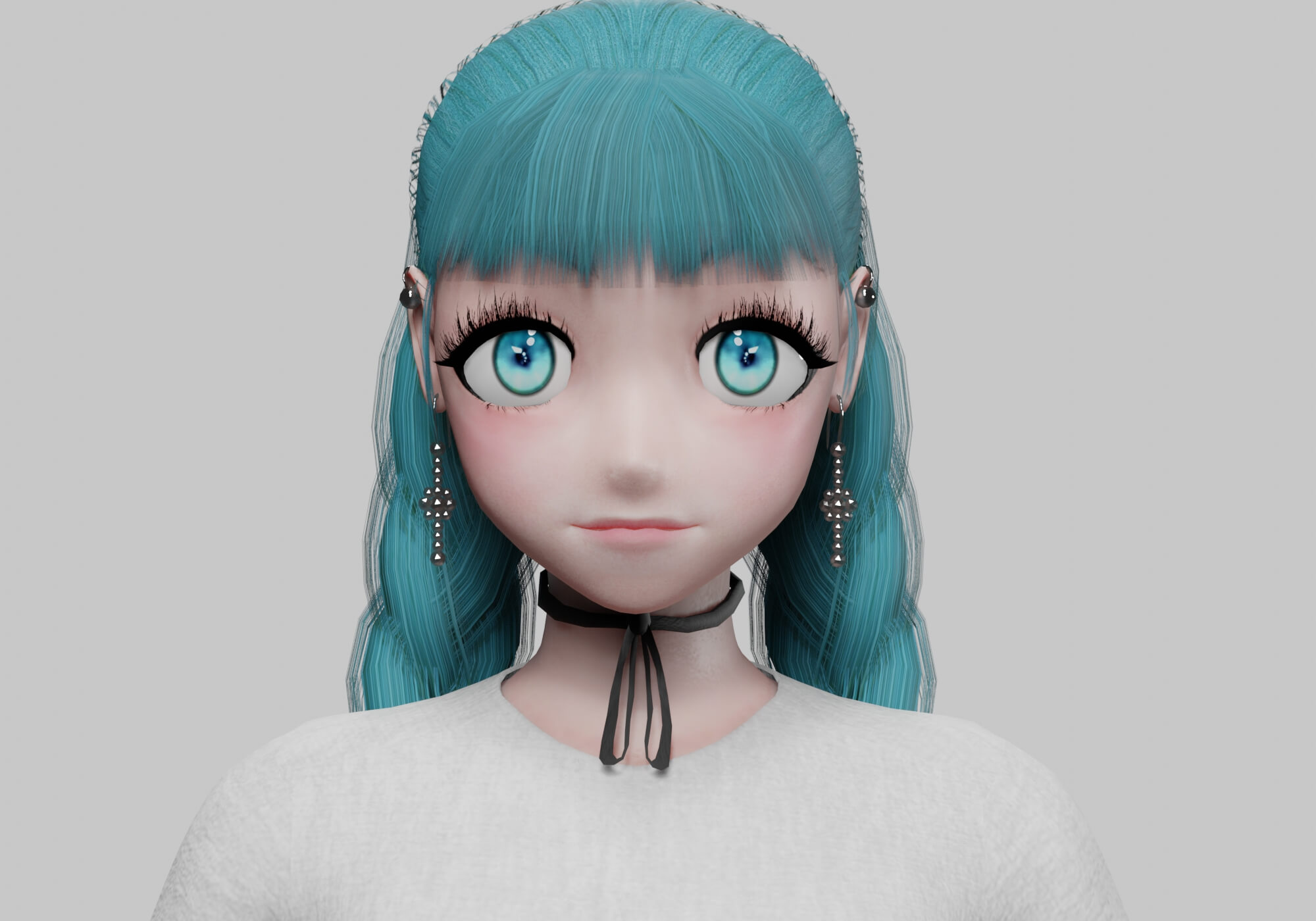 Basic Anime Girl V32758 - 3D Model by nickianimations