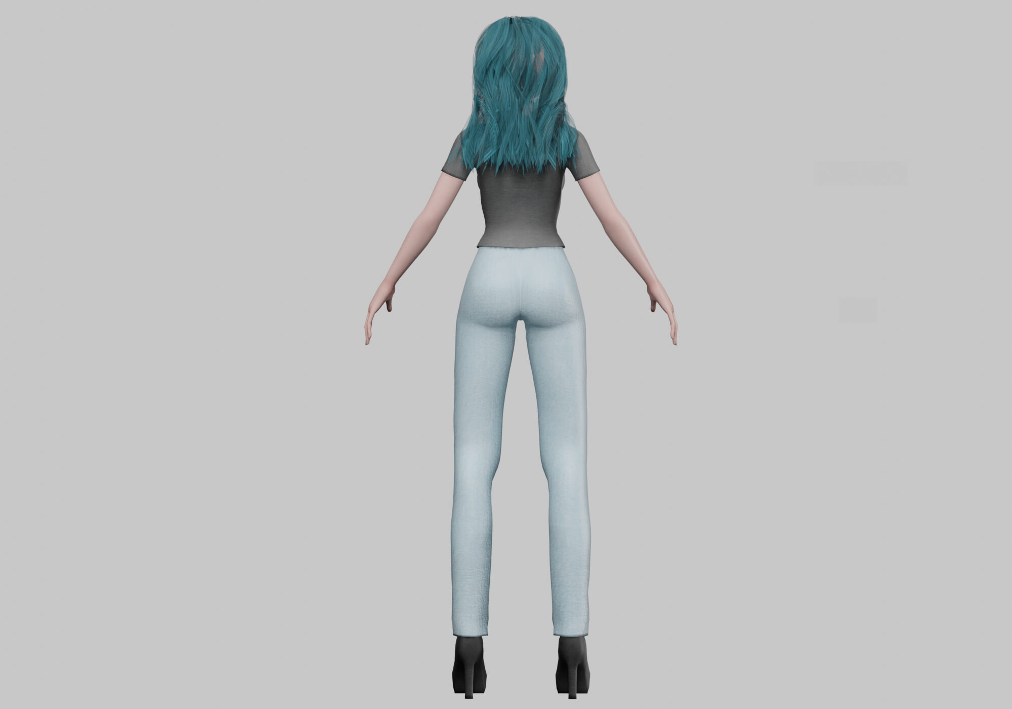 Basic Anime Girl V33514 - 3D Model by nickianimations