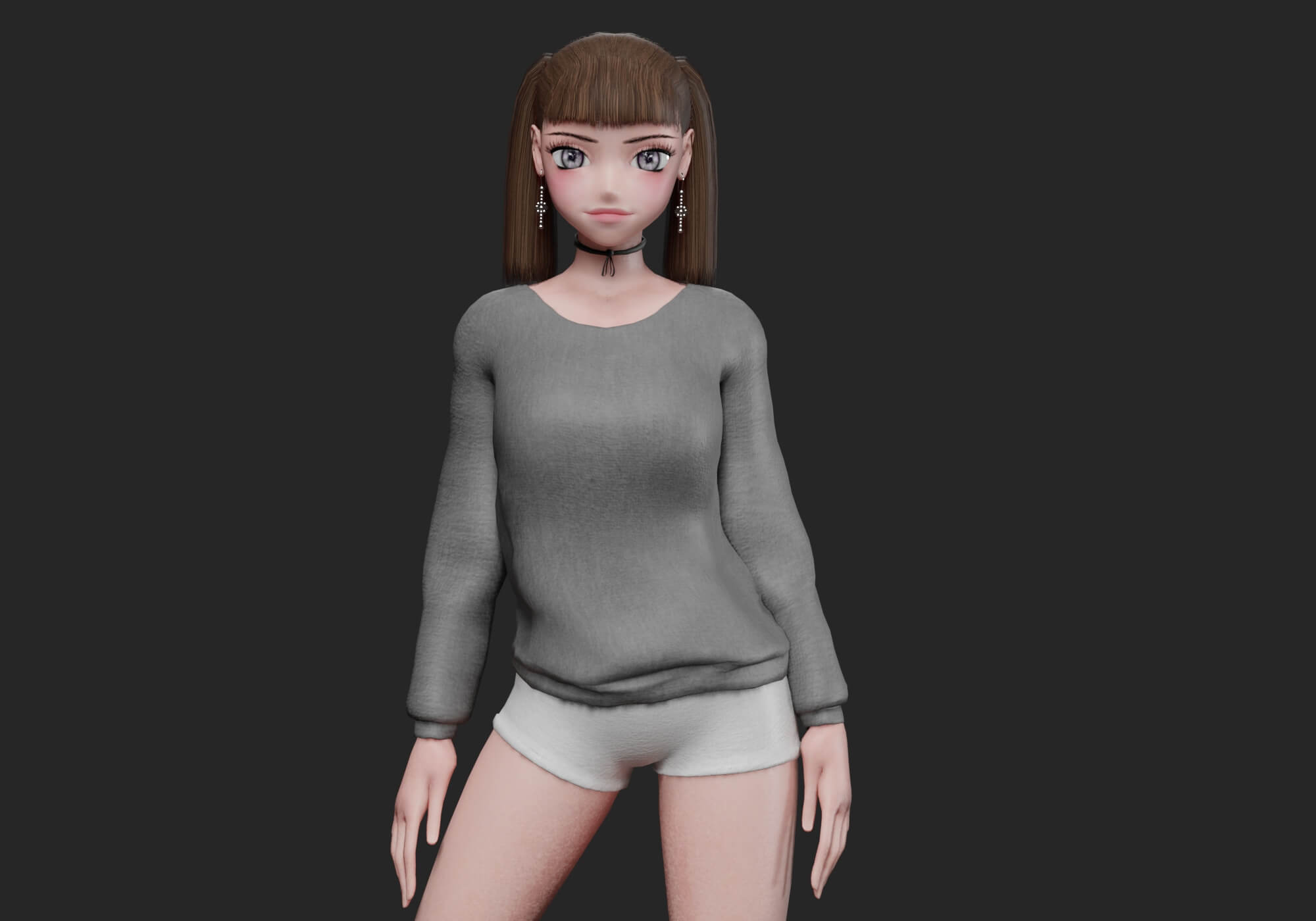 Basic Beautiful Girl V22792 - 3D Model by nickianimations