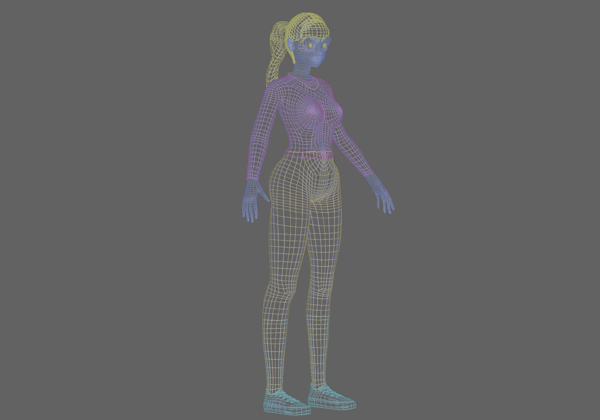 Basic Beautiful Girl V26379 - 3D Model by nickianimations