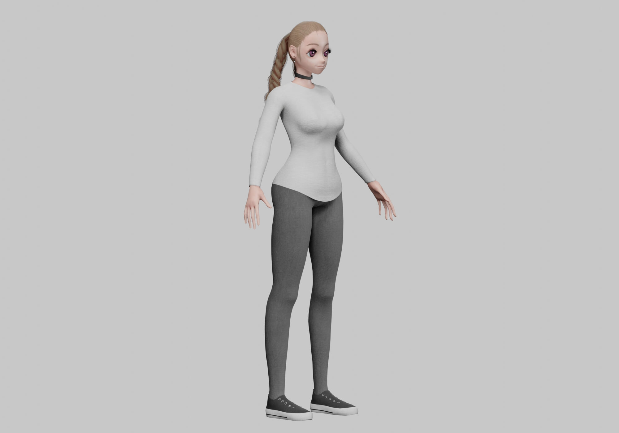 Basic Beautiful Girl V29579 - 3D Model by nickianimations