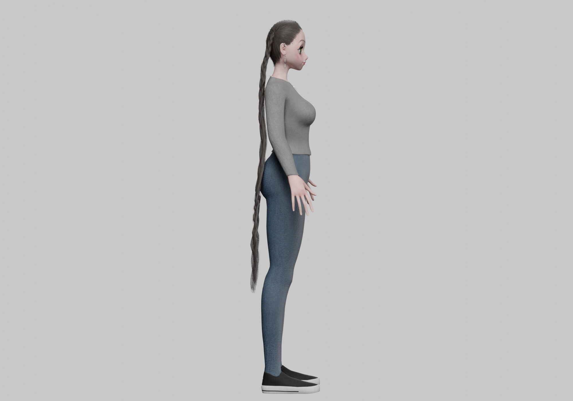 Basic Beautiful Girl V35652 - 3D Model by nickianimations
