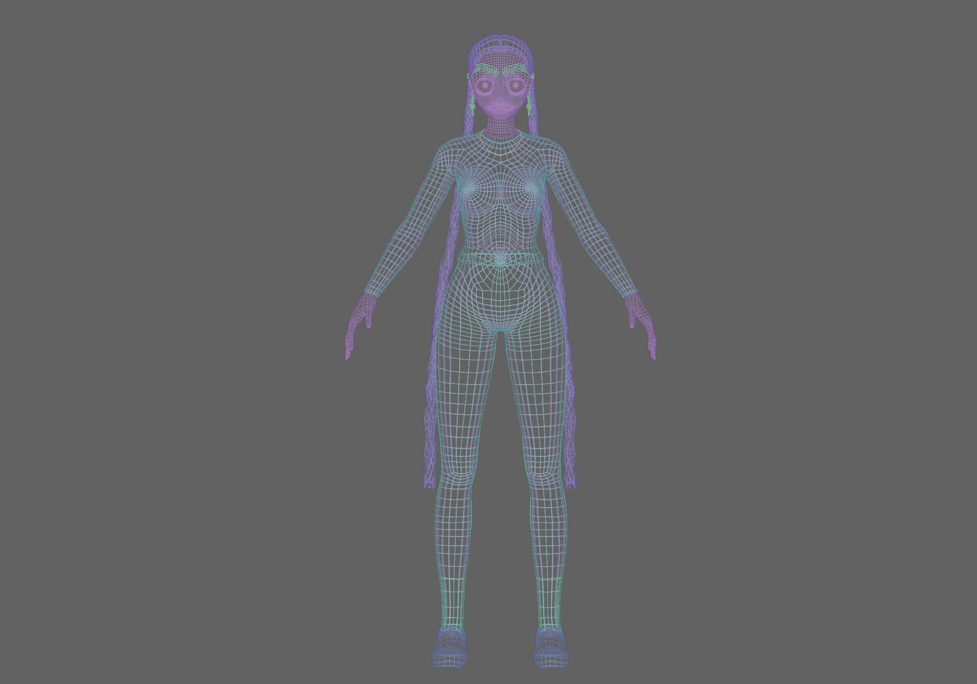 Basic Beautiful Girl V35652 - 3D Model by nickianimations