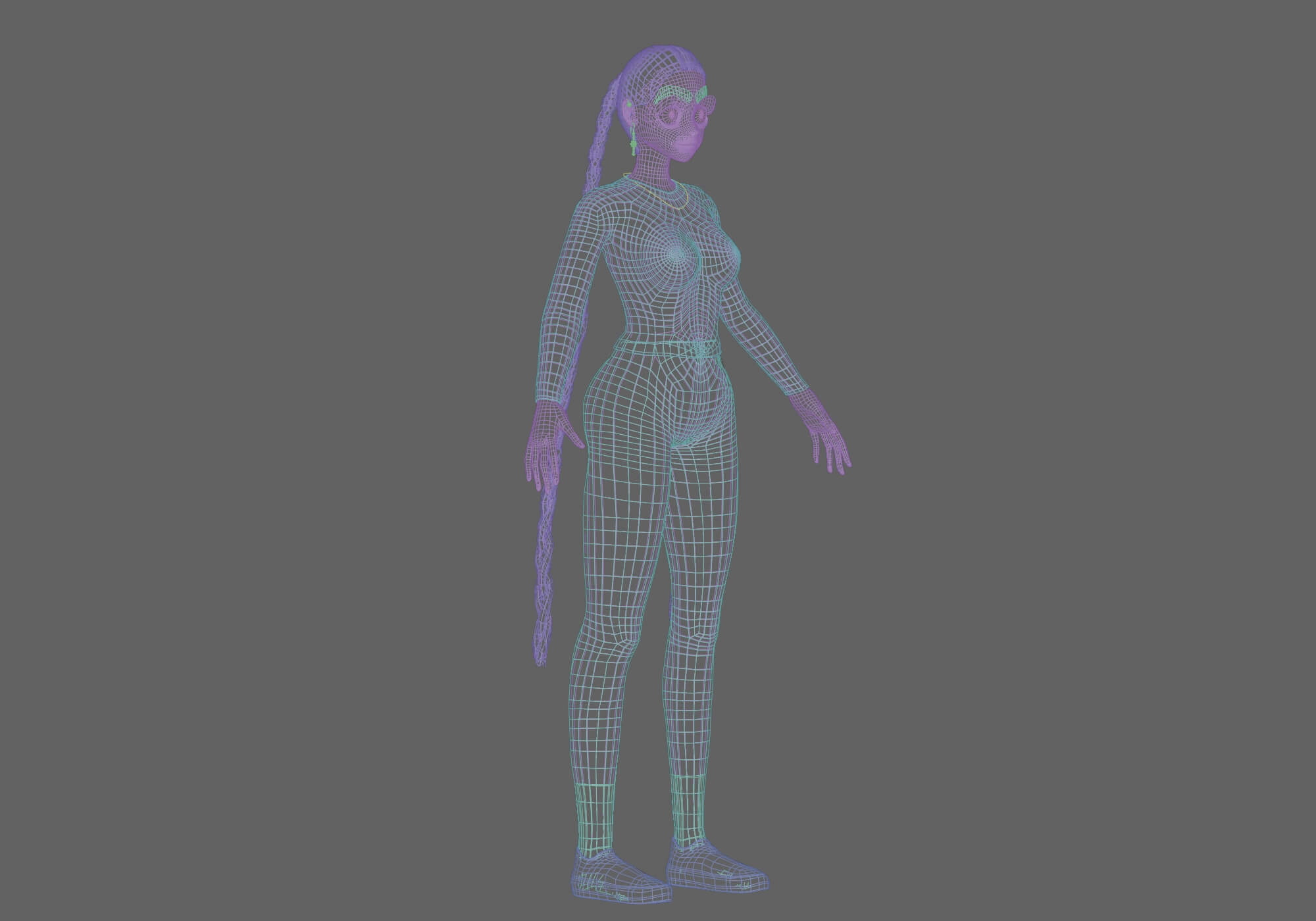 Basic Beautiful Girl V35652 - 3D Model by nickianimations