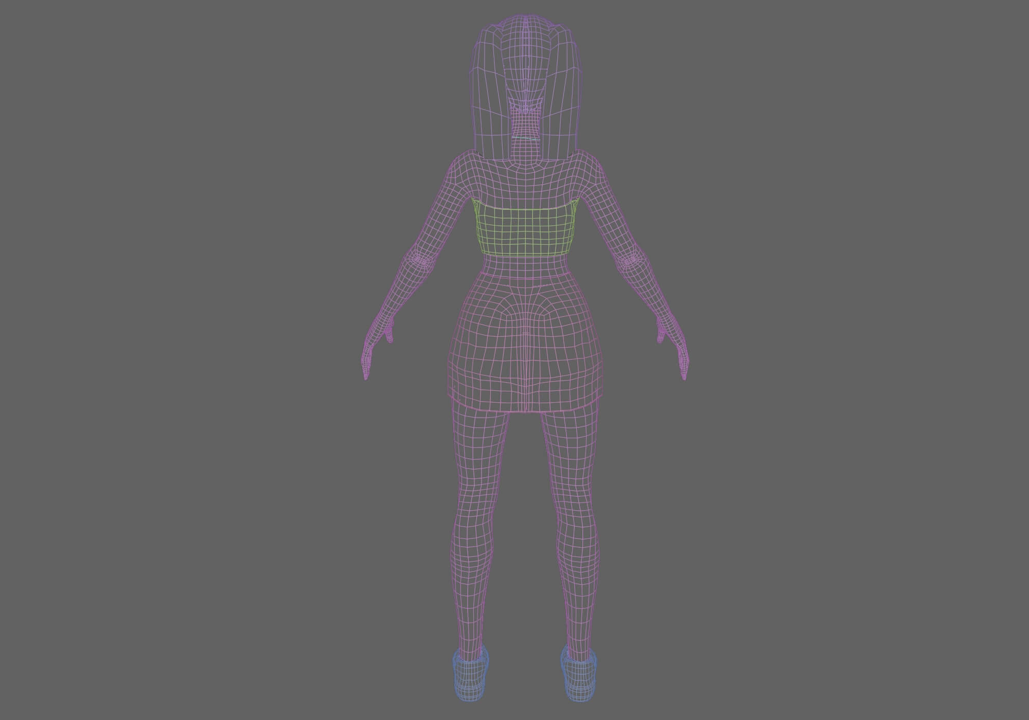 Basic Beautiful Woman V22287 - 3D Model by nickianimations