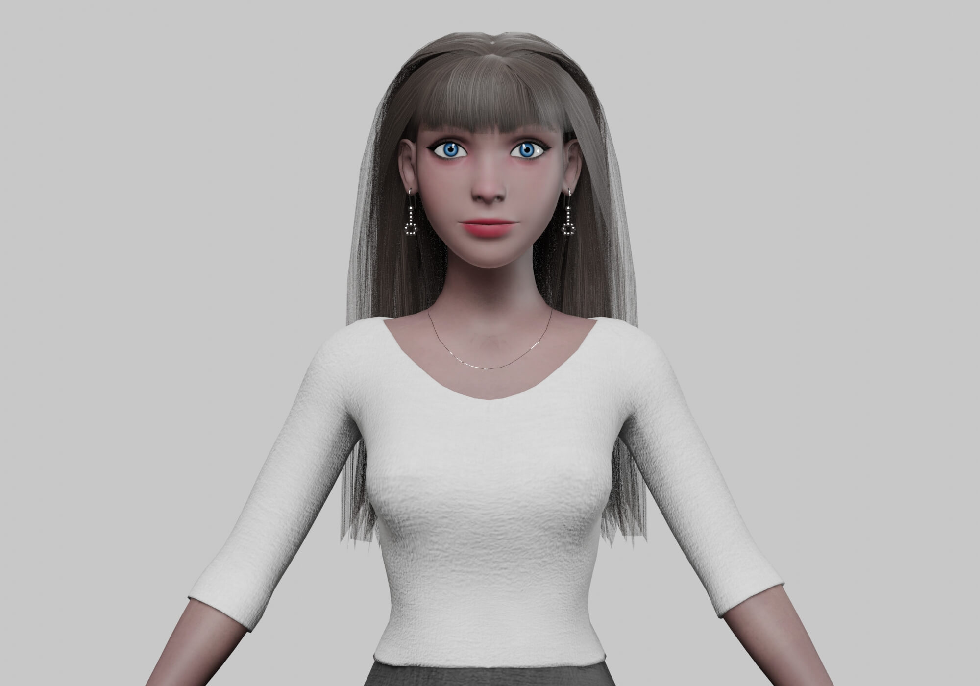 Basic Beautiful Woman V30084 - 3D Model by nickianimations