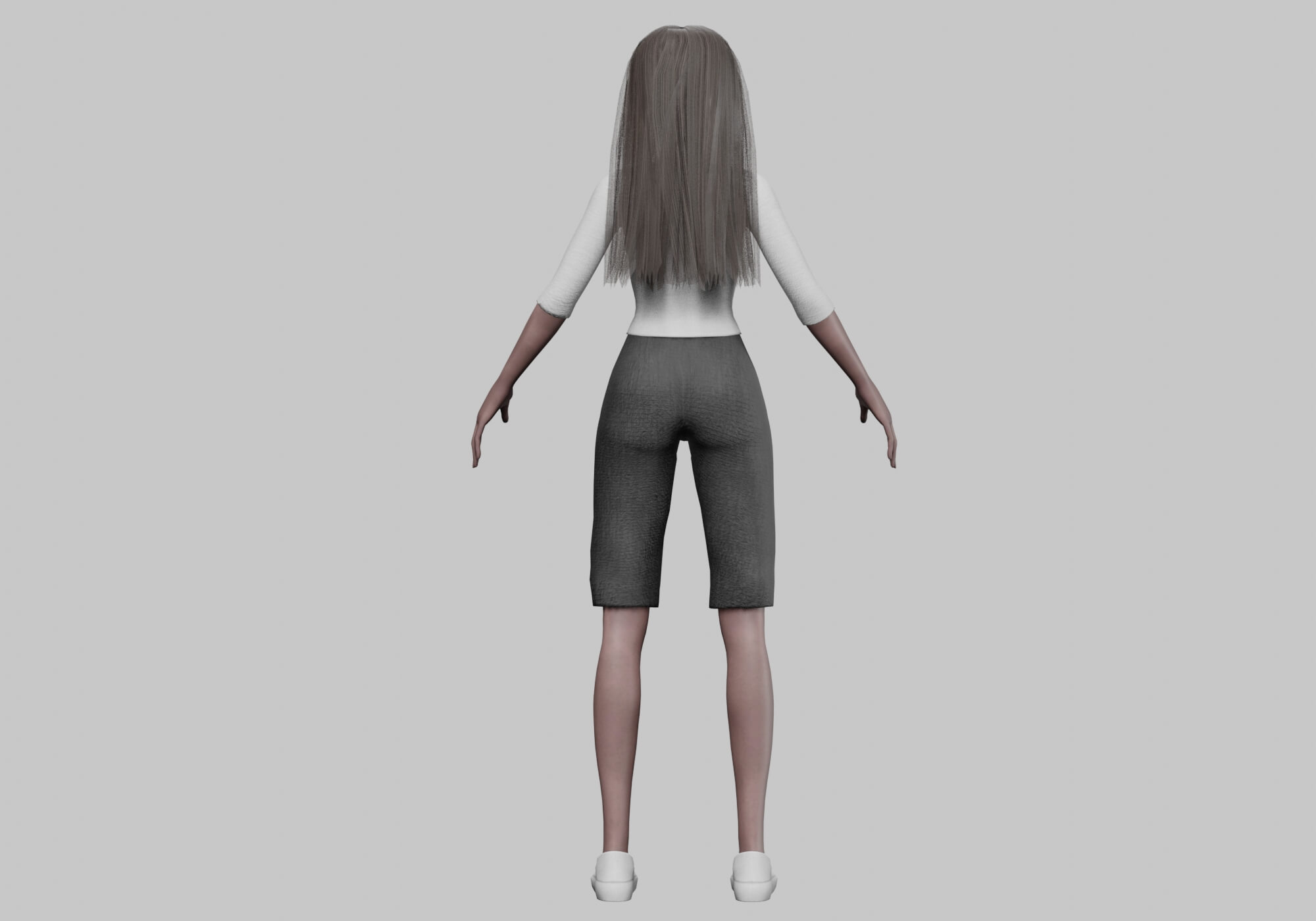 Basic Beautiful Woman V30084 - 3D Model by nickianimations