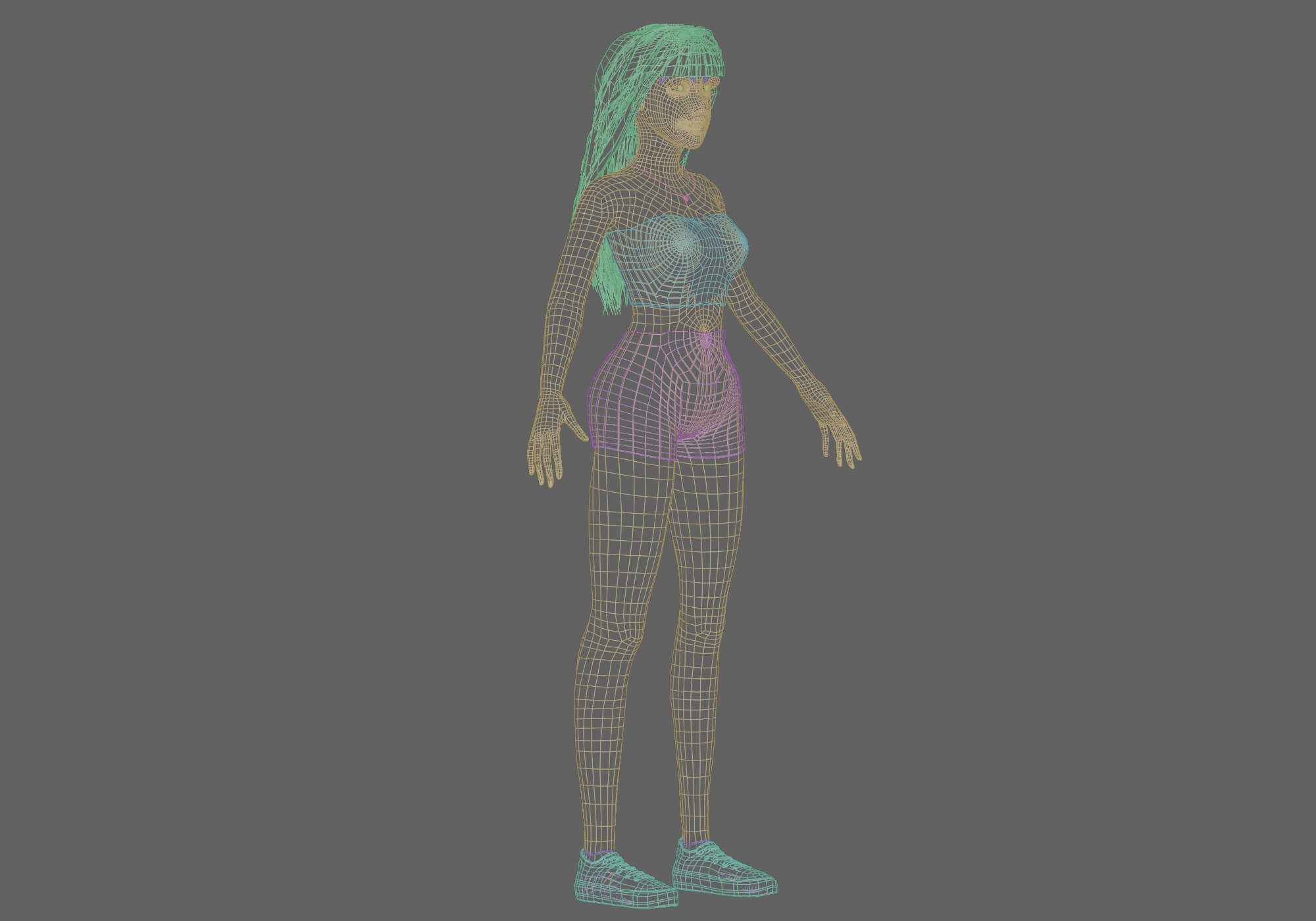 Basic Beautiful Woman V31844 - 3D Model by nickianimations