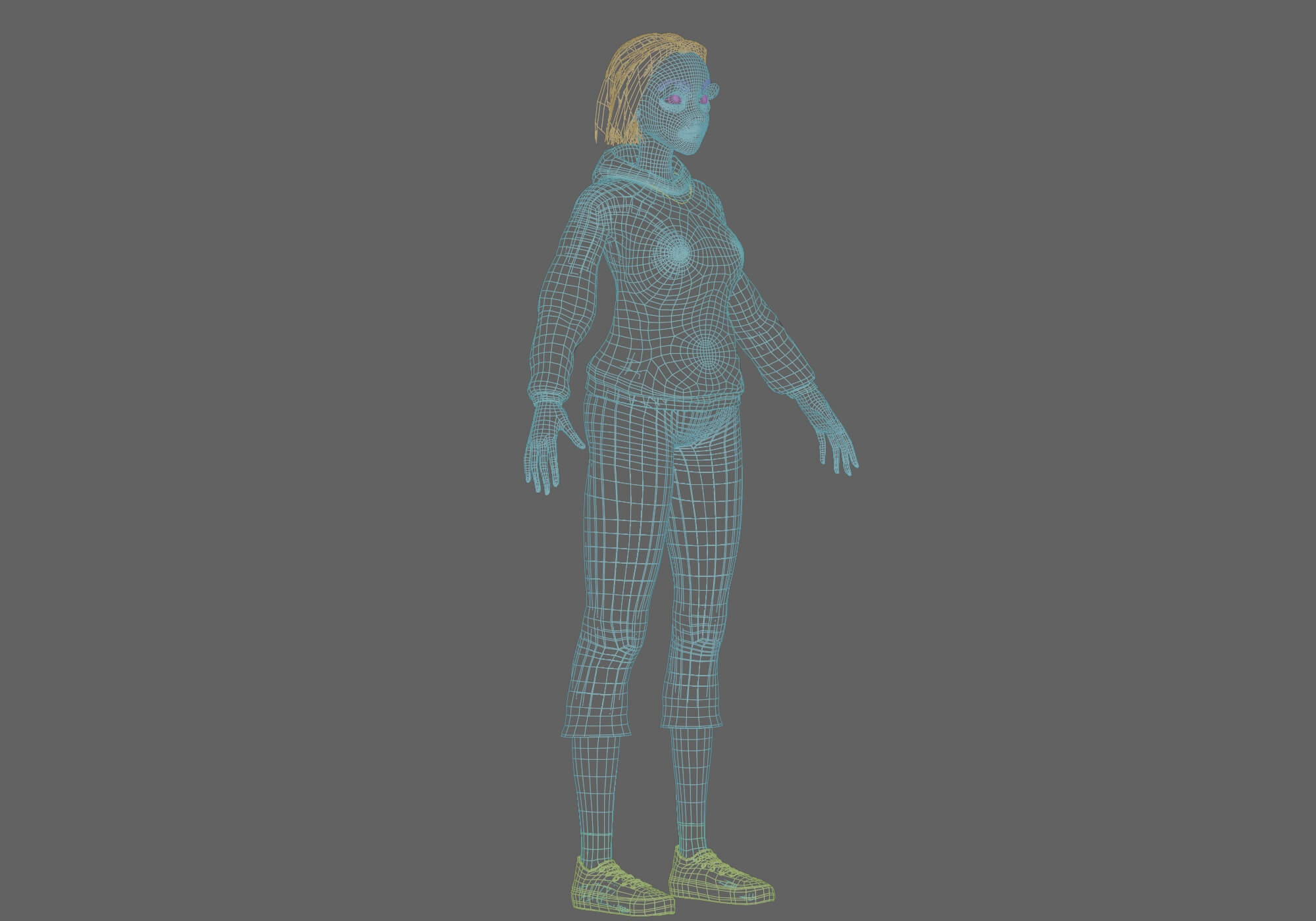 Basic Beautiful Woman V32027 - 3D Model by nickianimations