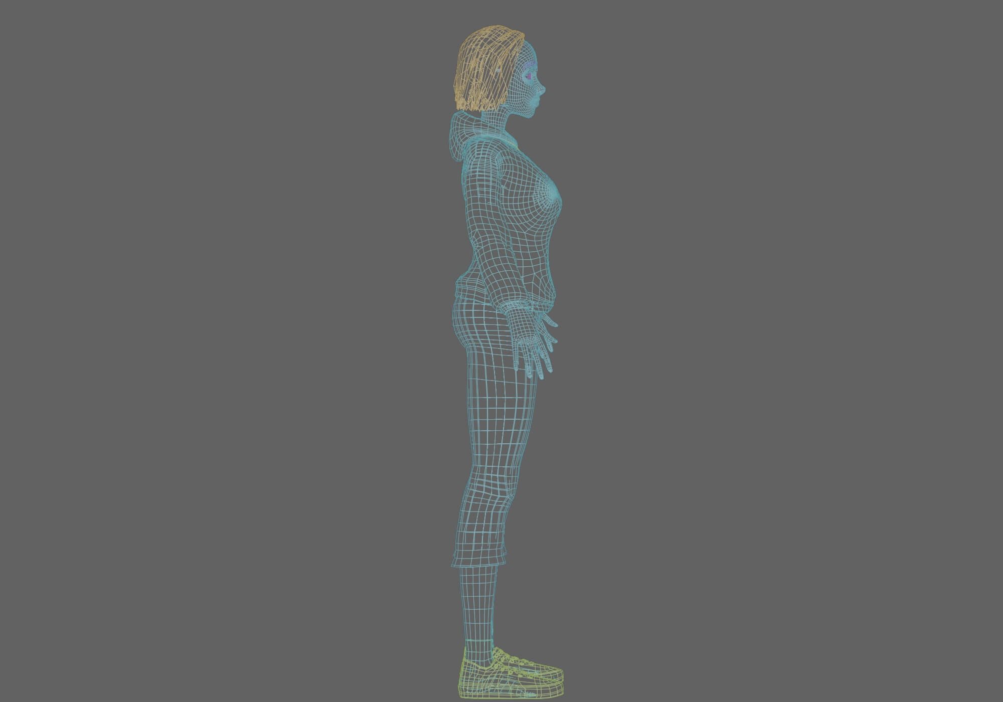 Basic Beautiful Woman V32027 - 3D Model by nickianimations