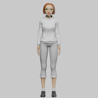 Basic Beautiful Woman V32027 - 3D Model by nickianimations