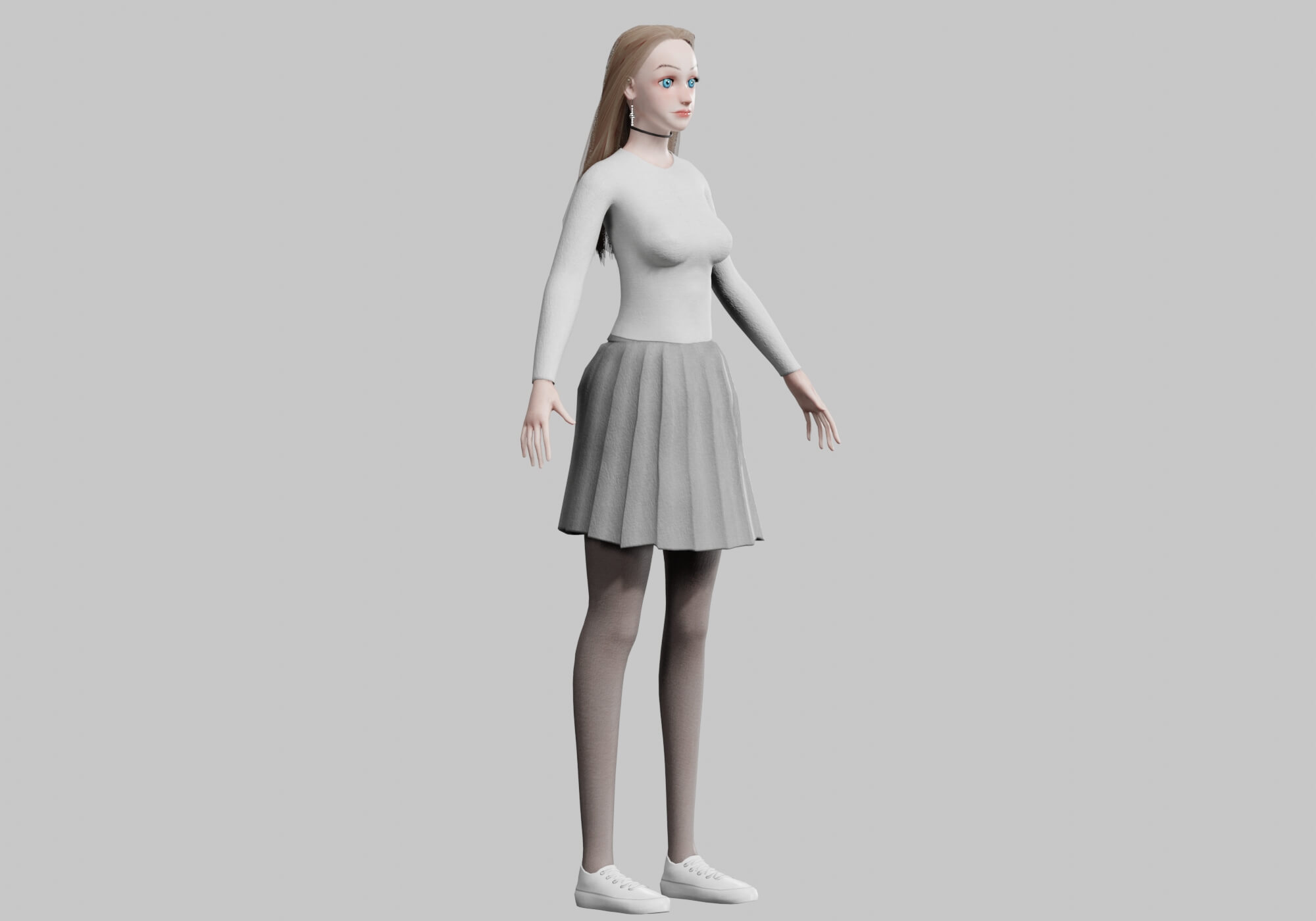 Basic Beautiful Woman V34021 - 3D Model by nickianimations