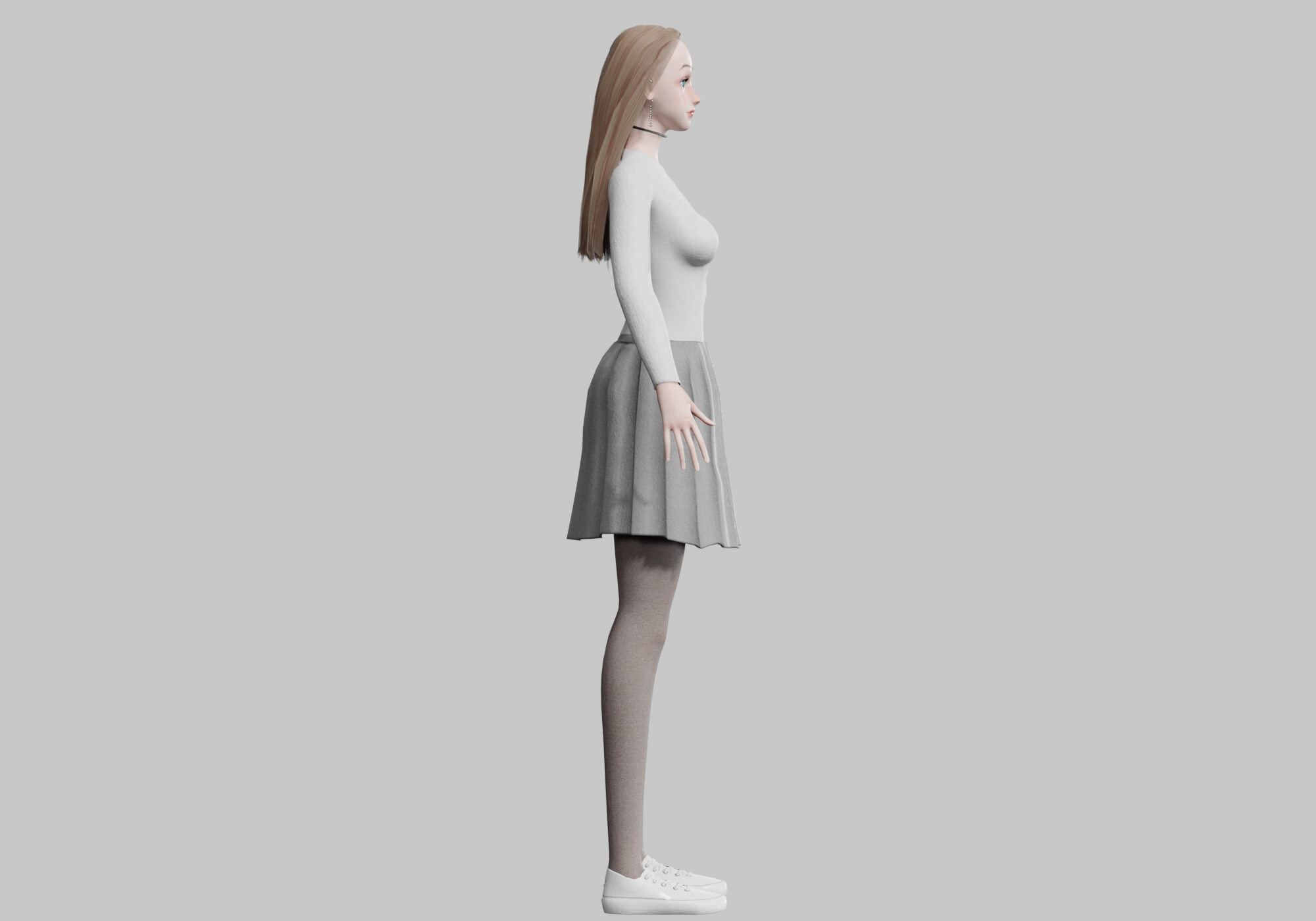 Basic Beautiful Woman V34021 - 3D Model by nickianimations