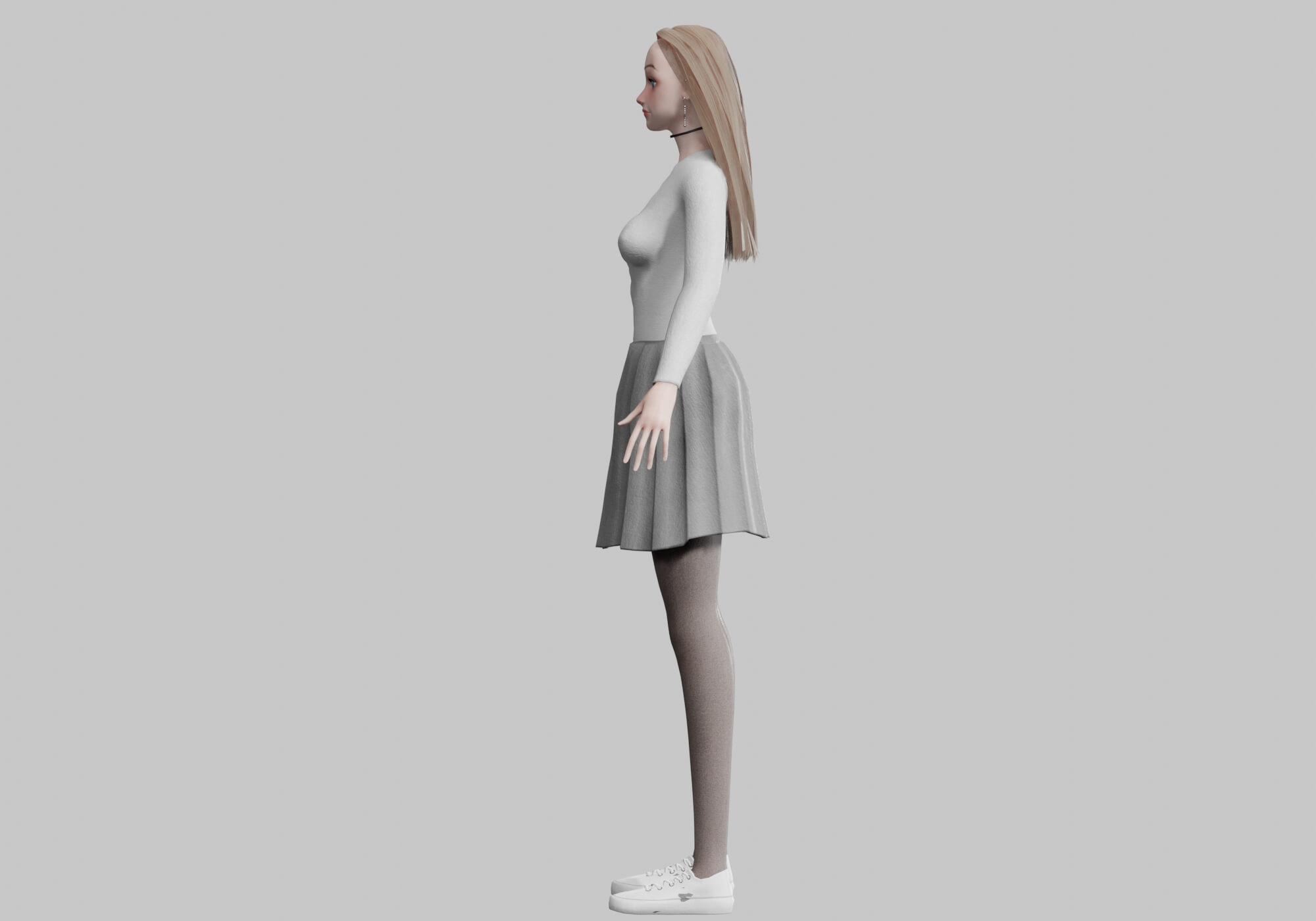 Basic Beautiful Woman V34021 - 3D Model by nickianimations