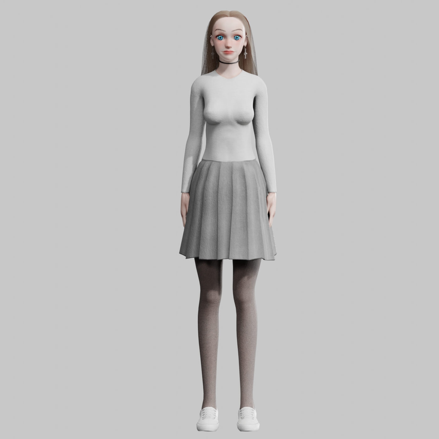 Basic Beautiful Woman V34021 - 3D Model by nickianimations