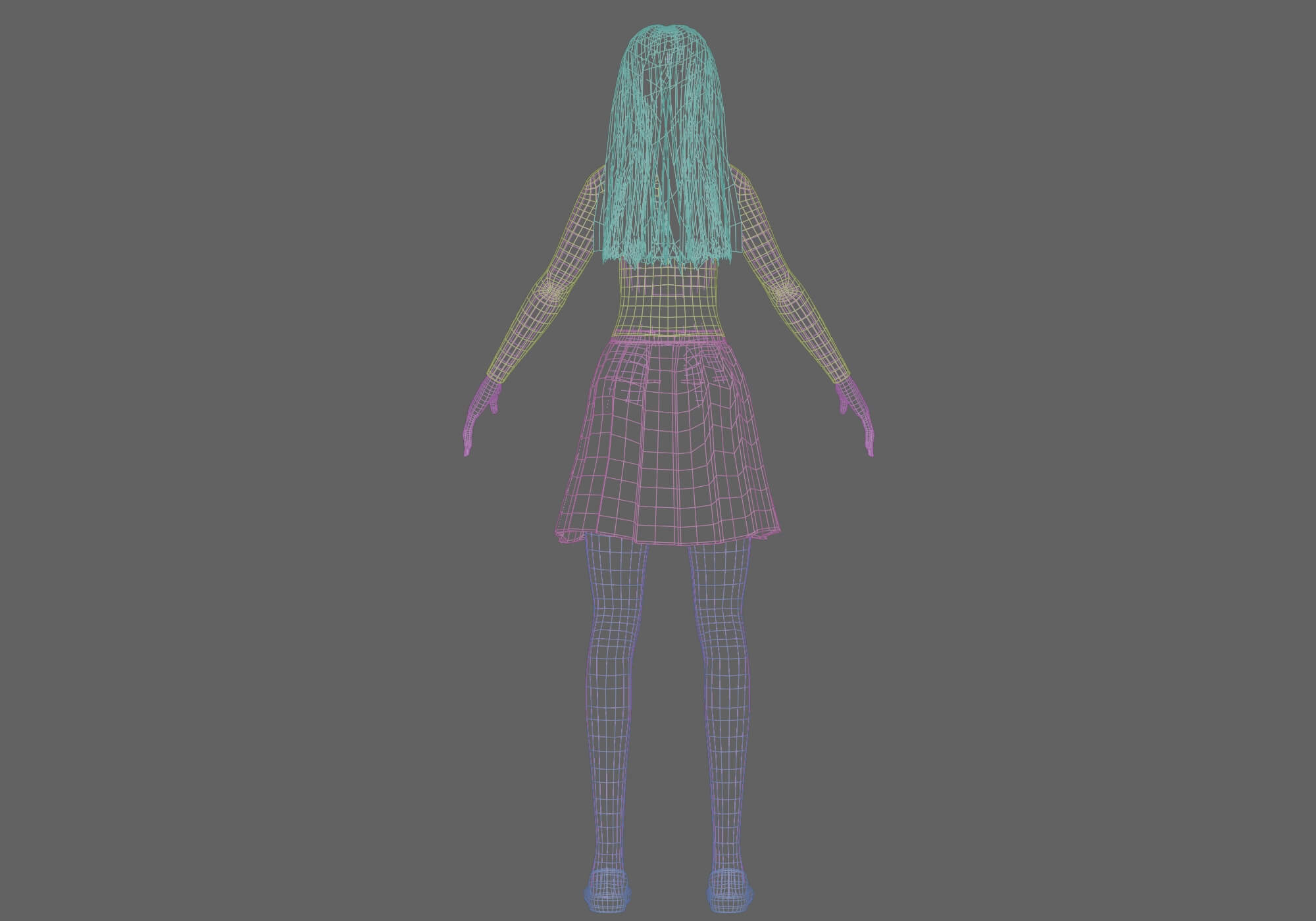 Basic Beautiful Woman V34021 - 3D Model by nickianimations