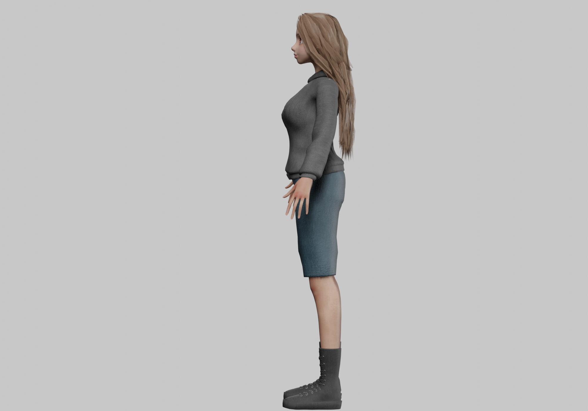 Basic Beautiful Woman V36399 - 3D Model by nickianimations
