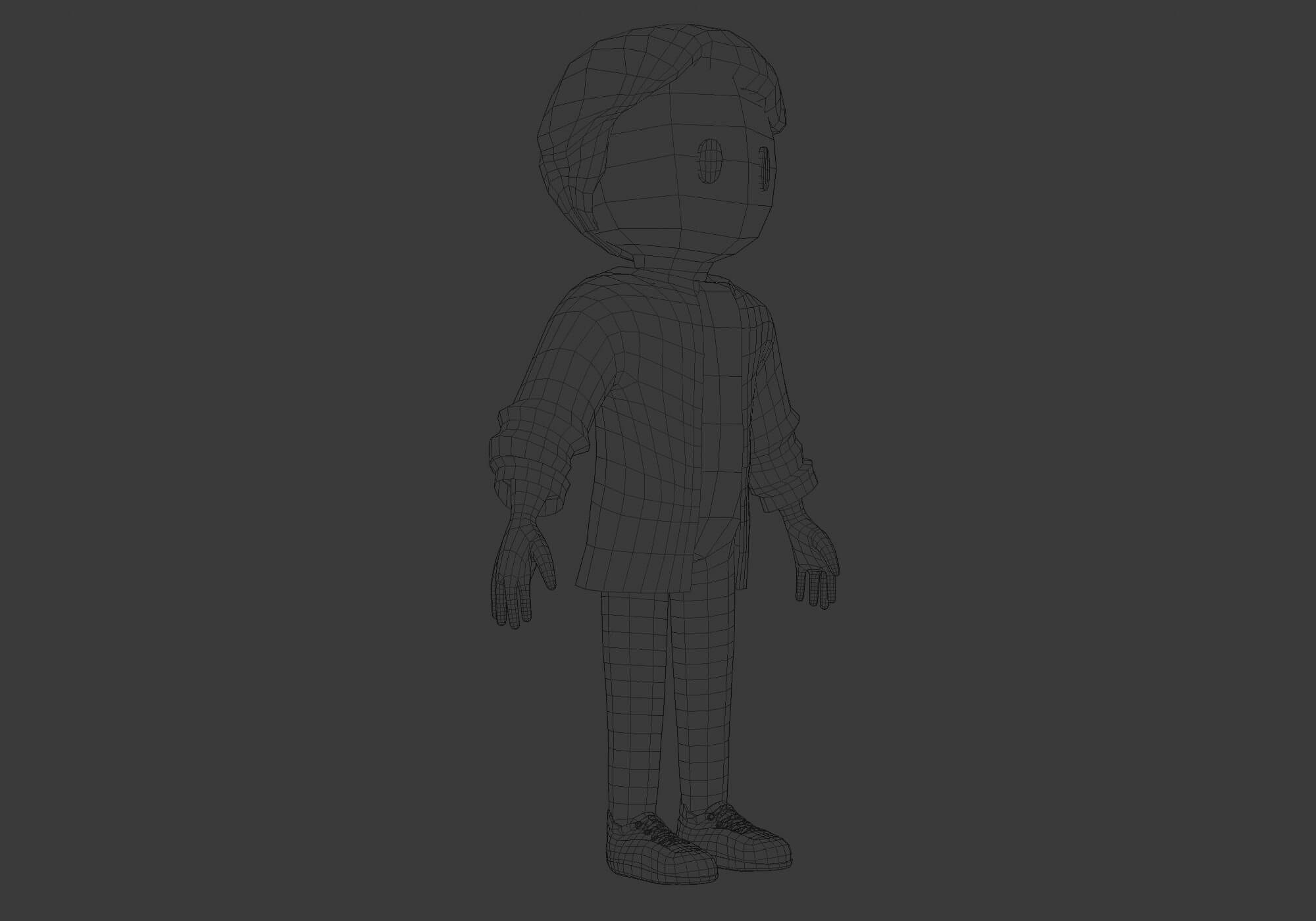Basic Cartoon Boy - 3D Model by nickianimations