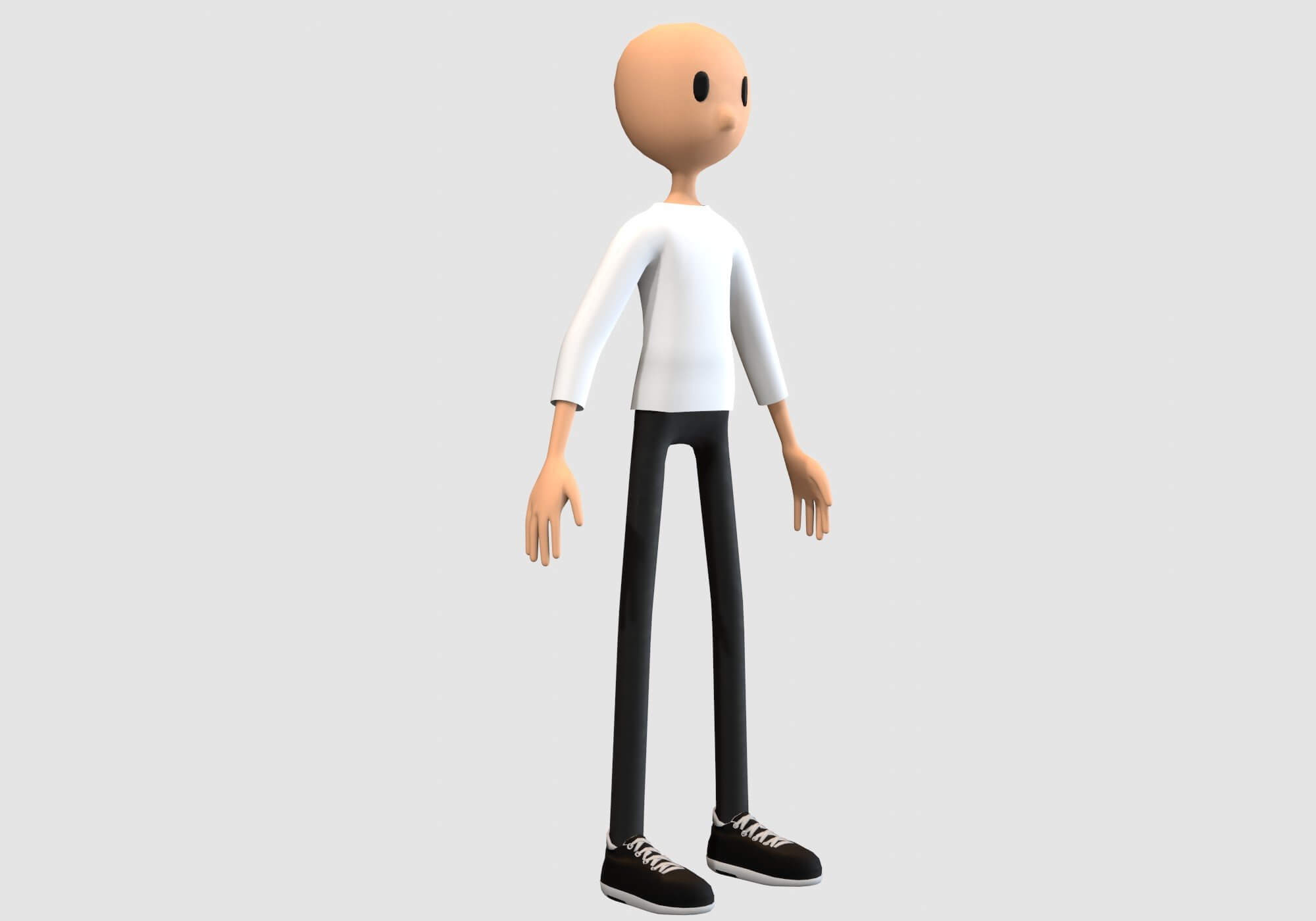 Basic Cartoon Boy - 3D Model by nickianimations