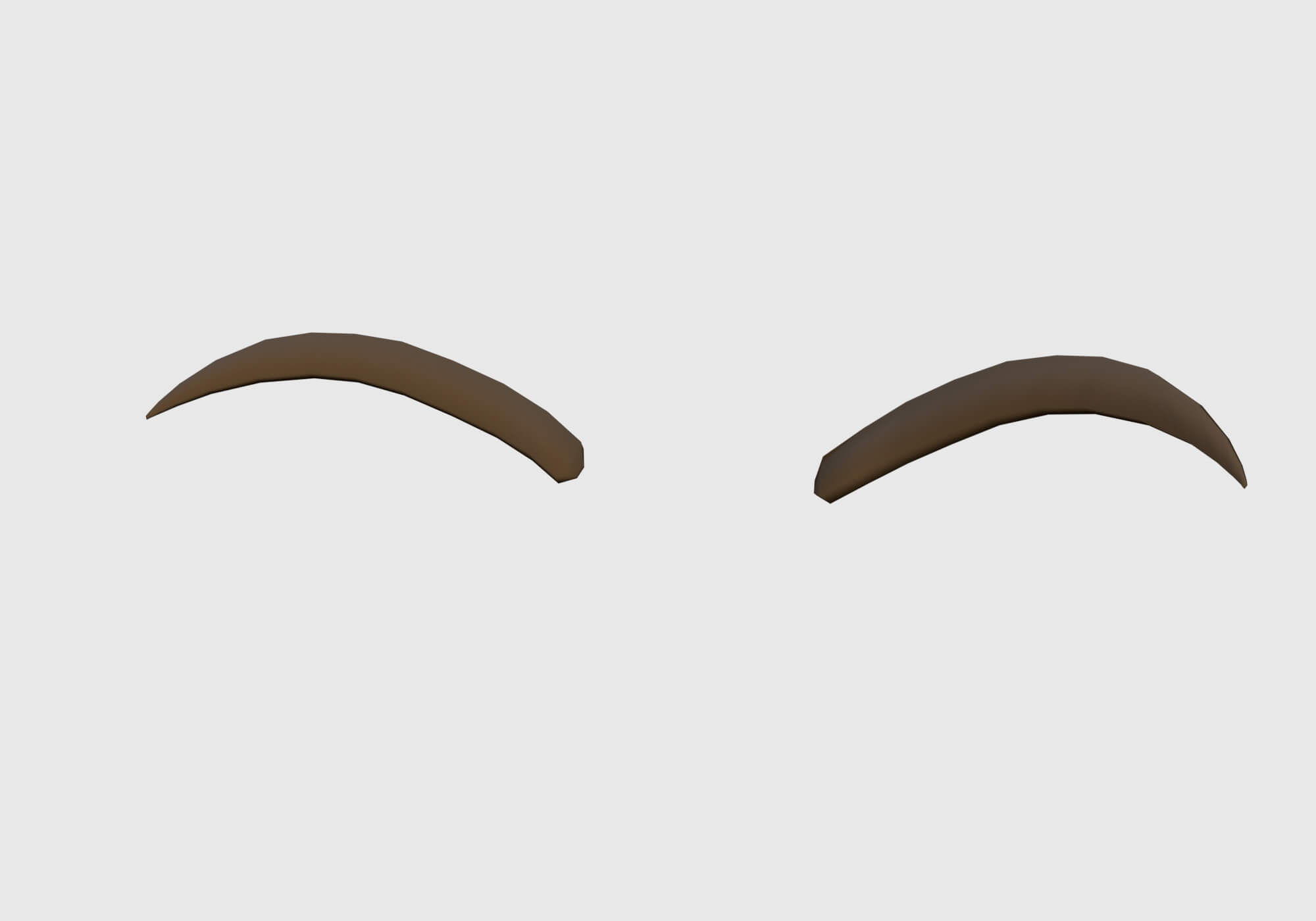 Basic Cartoon Eyebrow v112 - 3D Model by nickianimations