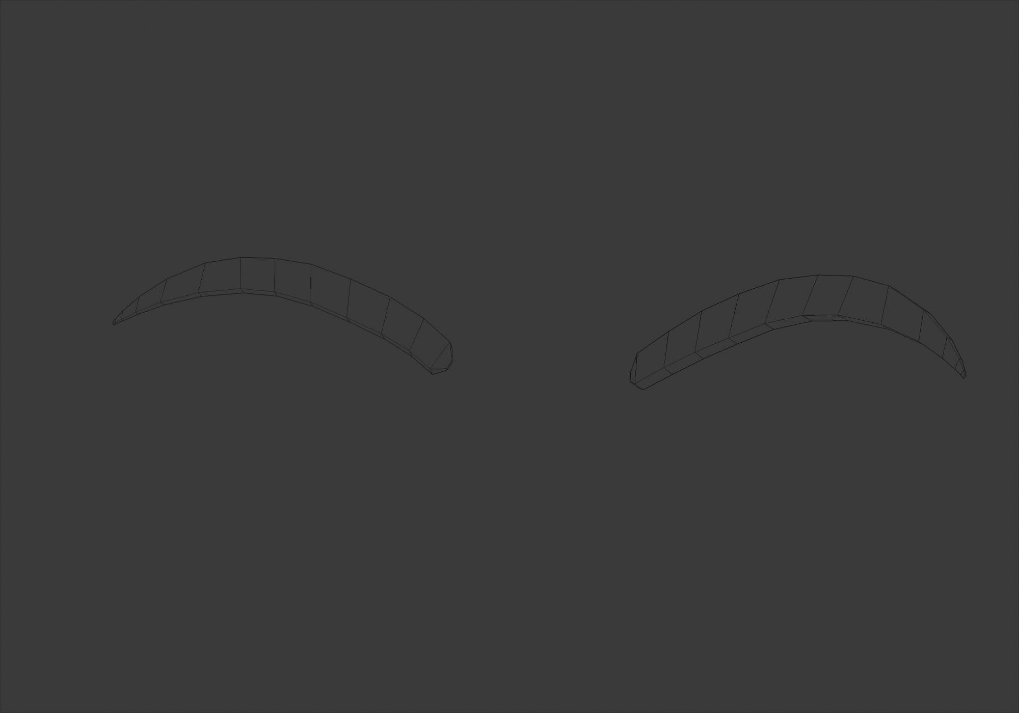 Basic Cartoon Eyebrow v112 - 3D Model by nickianimations