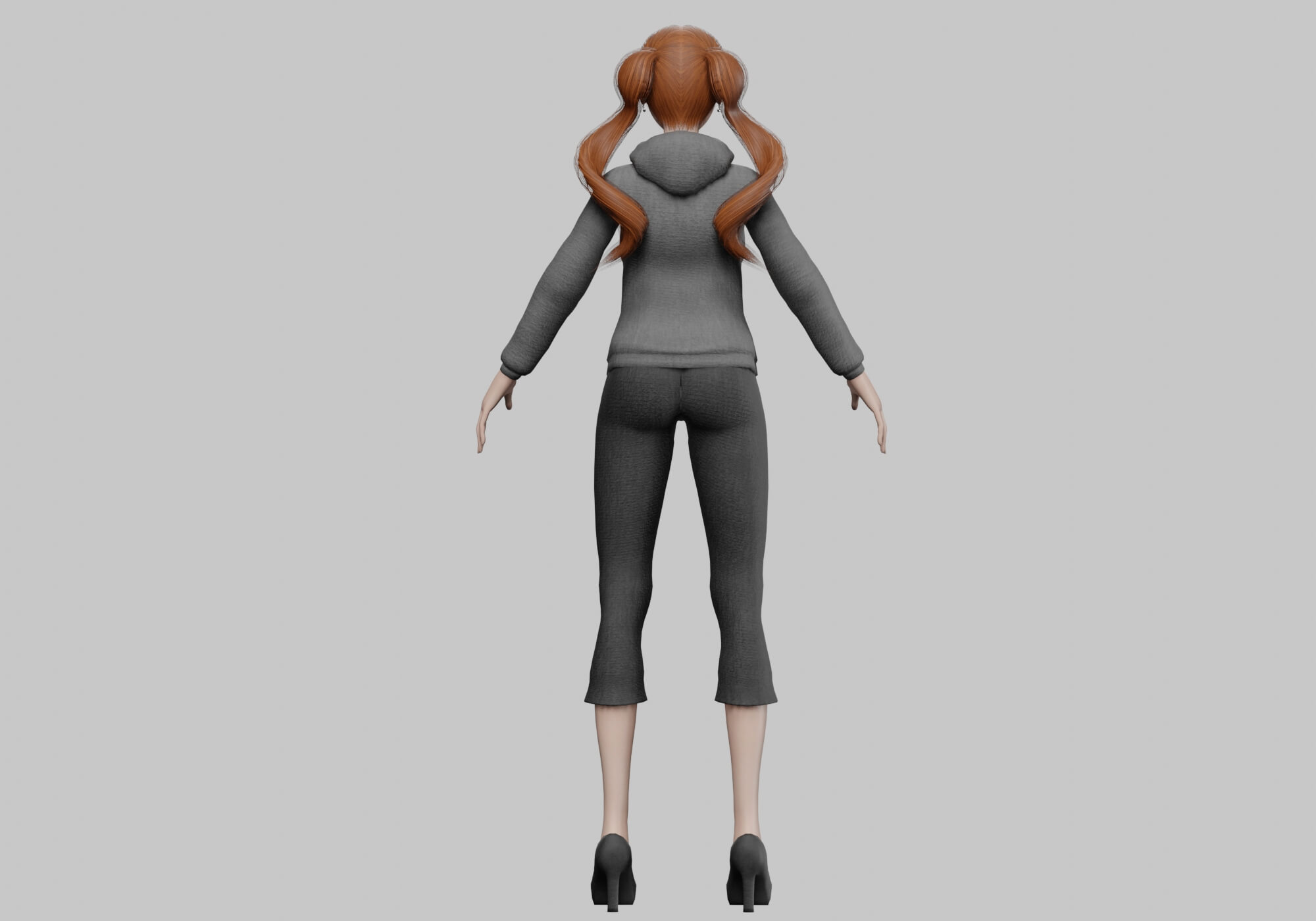 Basic Cartoon Girl V25936 - 3D Model by nickianimations