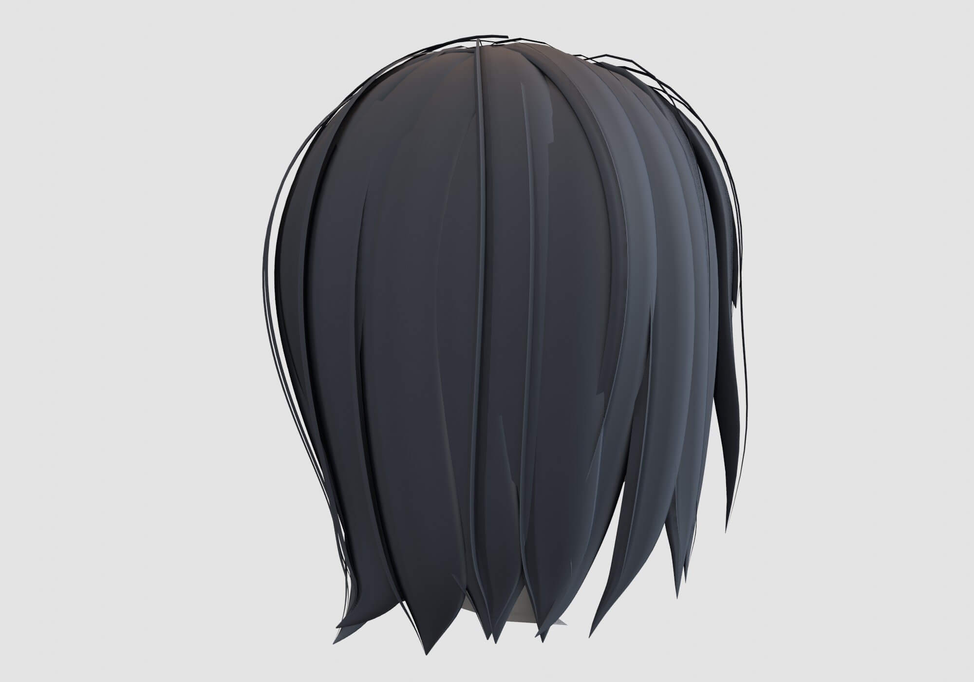 Basic Cartoon Hairstyle - 3D Model by nickianimations