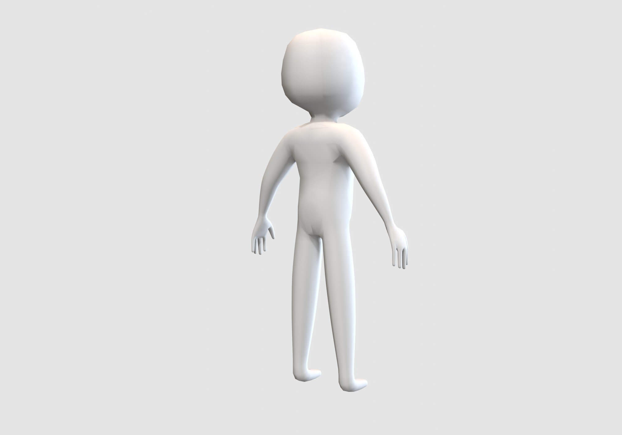 Basic Cartoon Human - 3D Model by nickianimations