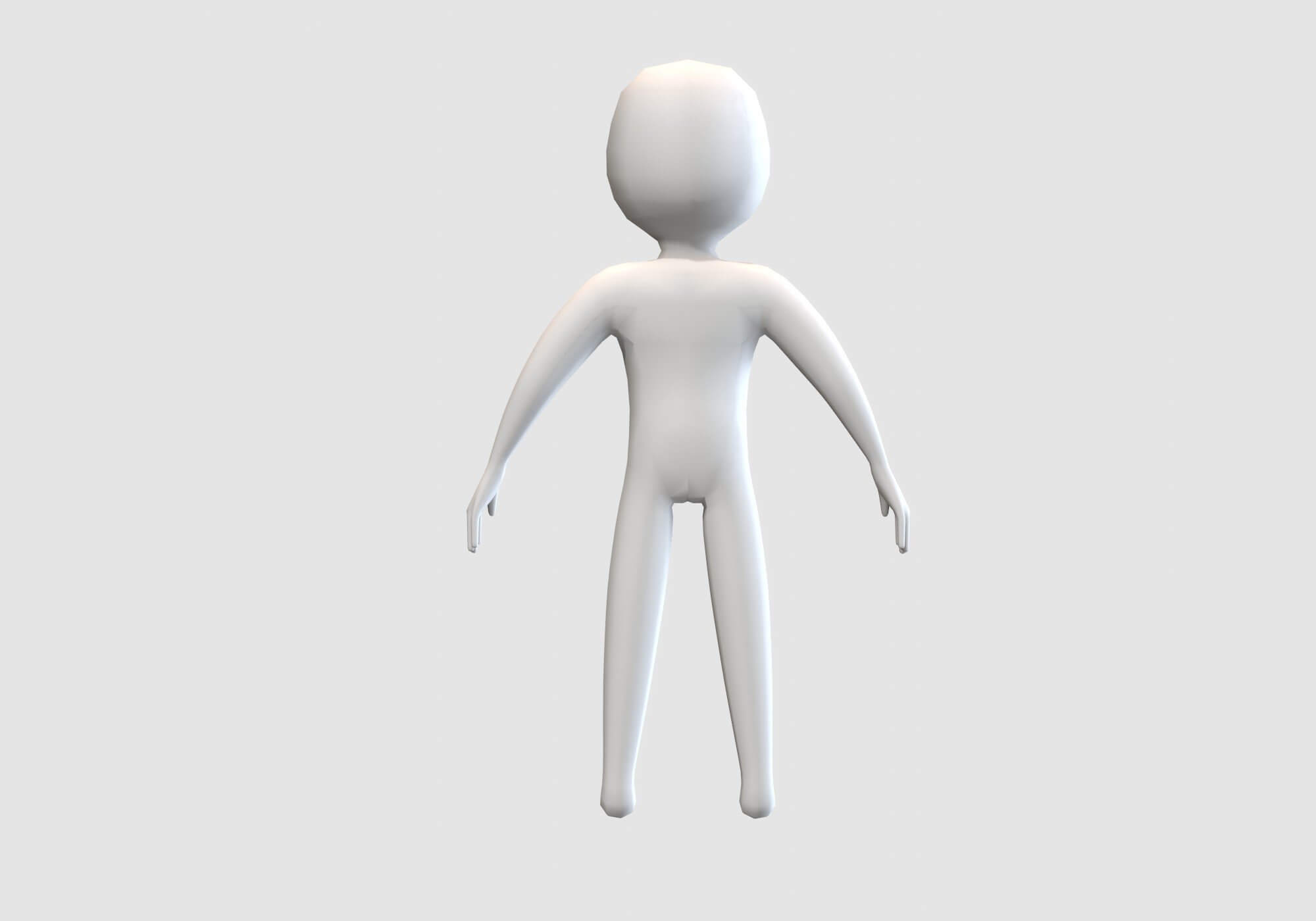 Basic Cartoon Human - 3D Model by nickianimations