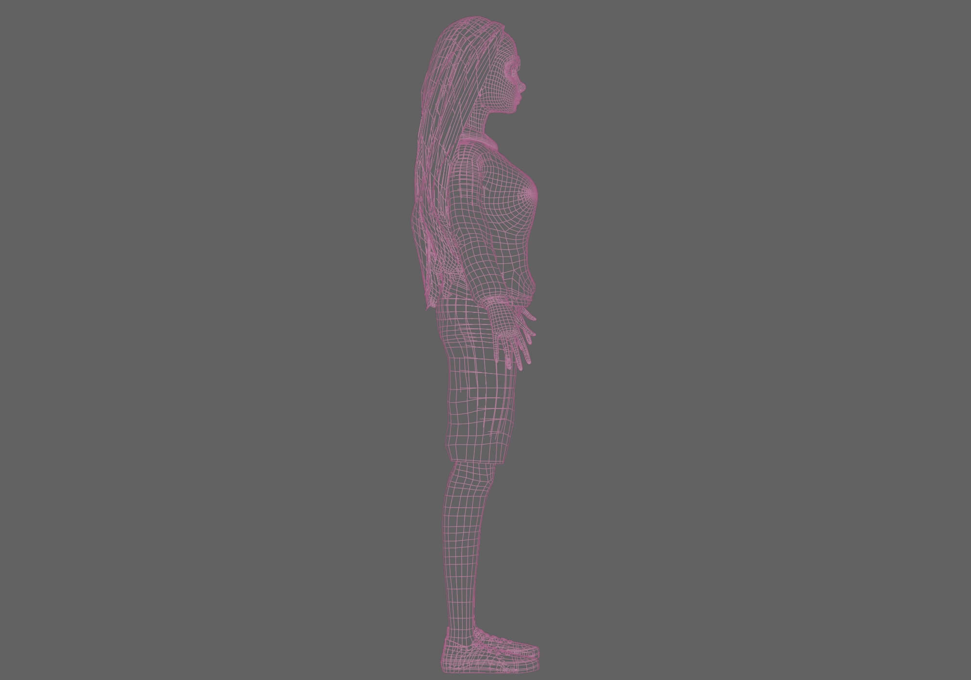 Basic Cartoon Woman V33204 - 3D Model by nickianimations