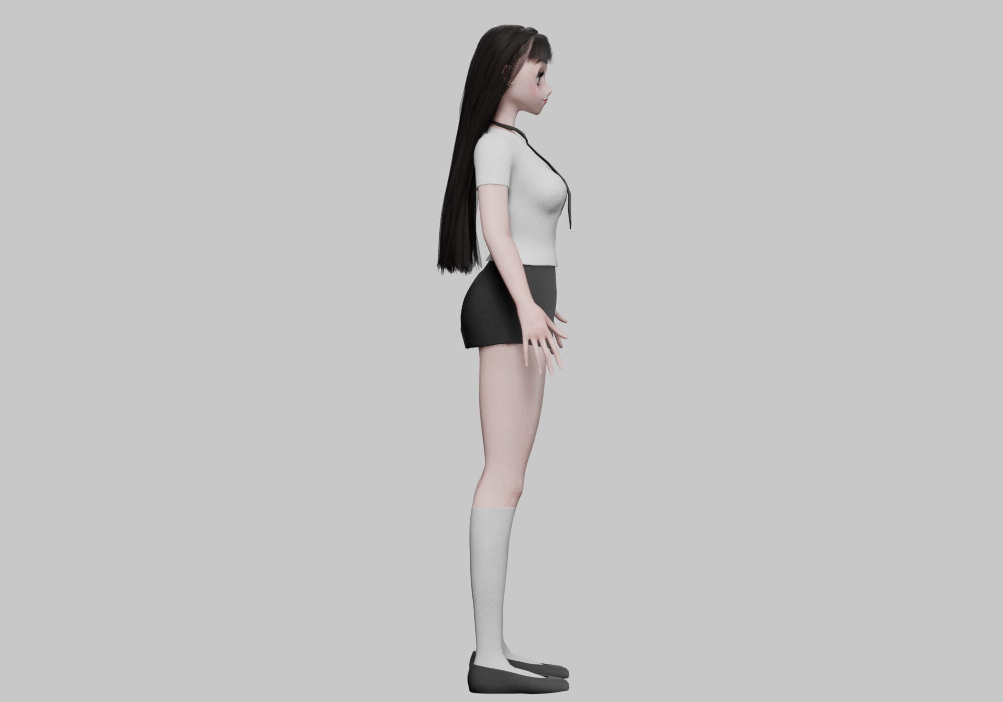 Basic Classic Girl V29125 - 3D Model by nickianimations