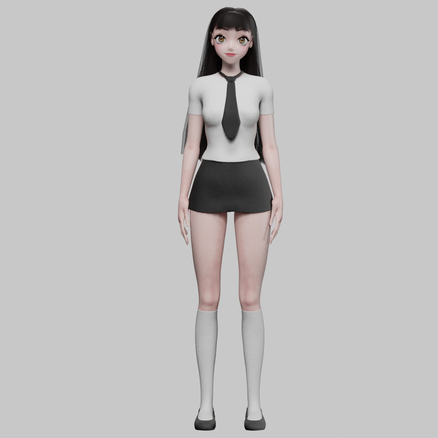 Basic Classic Girl V29125 - 3D Model by nickianimations